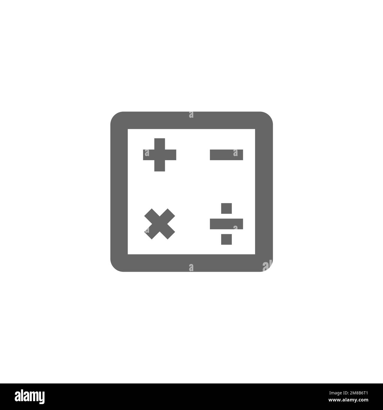 Calculator icon, graphic resource template, vector illustration Stock ...