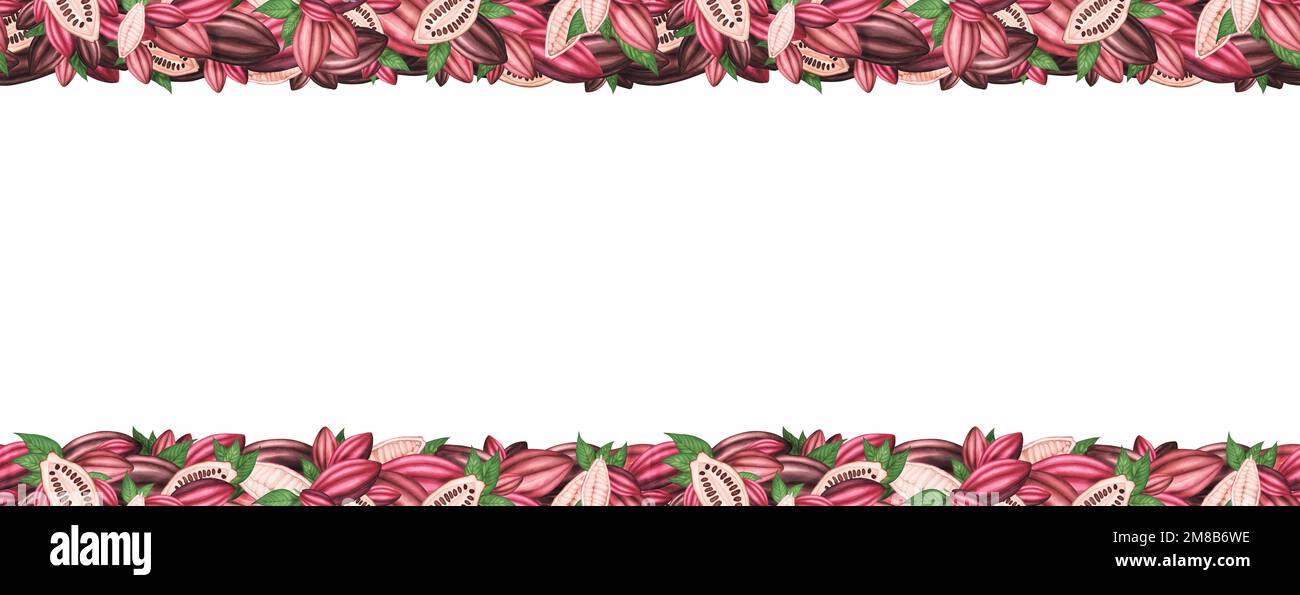 Illustration beans border hi-res stock photography and images - Alamy