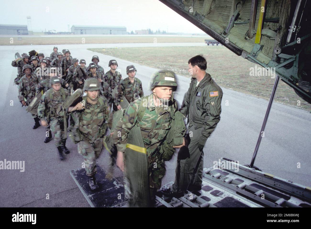 Paratroopers of the Airborne Combat Team, 3rd Battalion, 325th Infantry ...