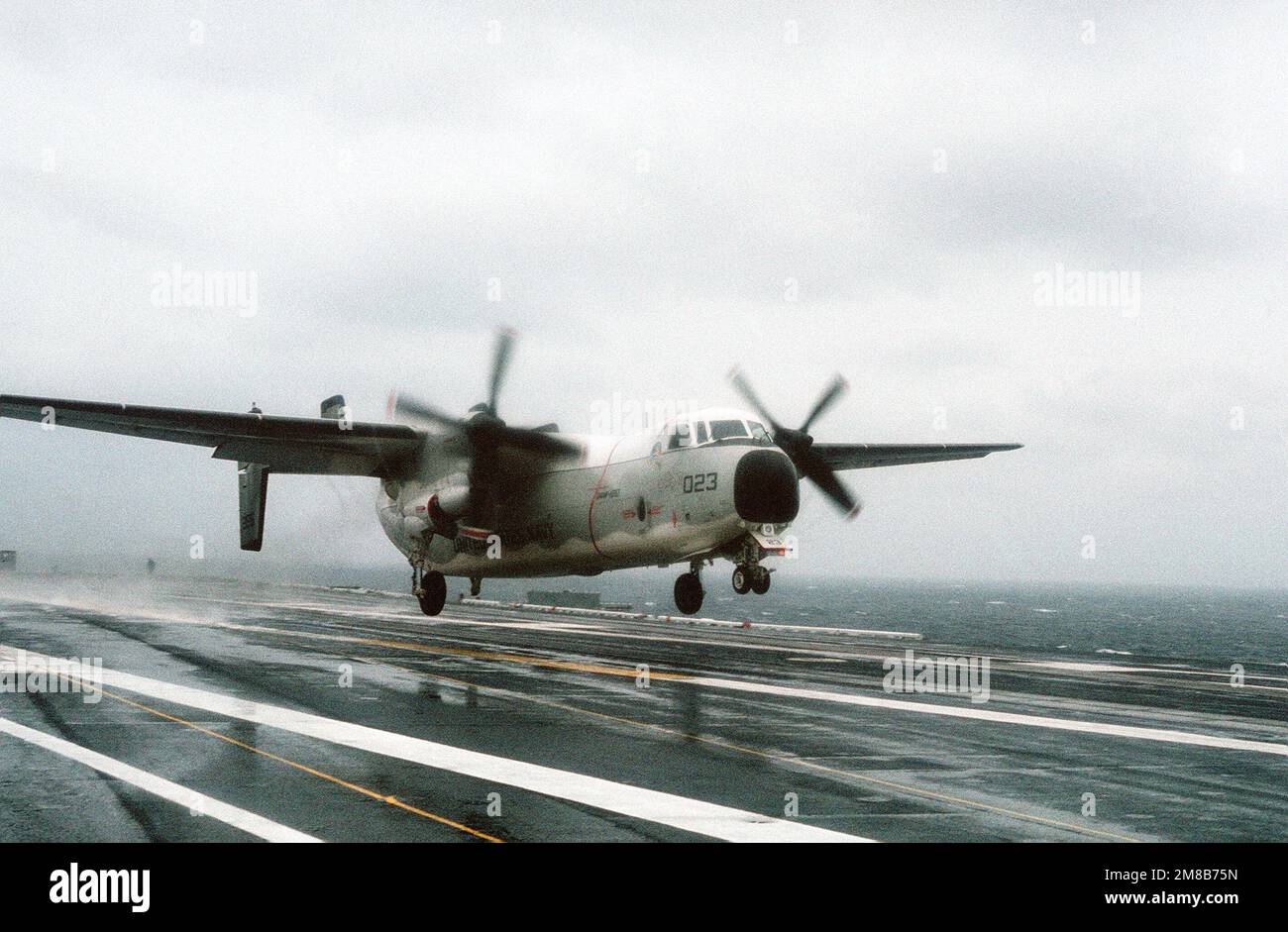 An Airborne Early Warning Squadron 120 (VAW-120) C-2A Greyhound ...