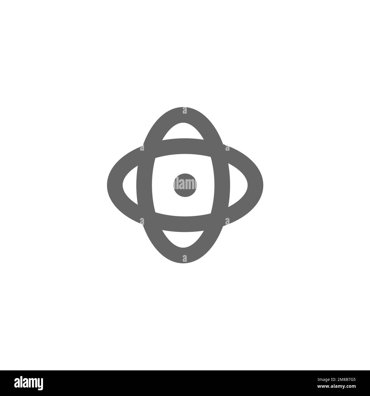 Nuclear icon, graphics resource template, vector illustration Stock ...