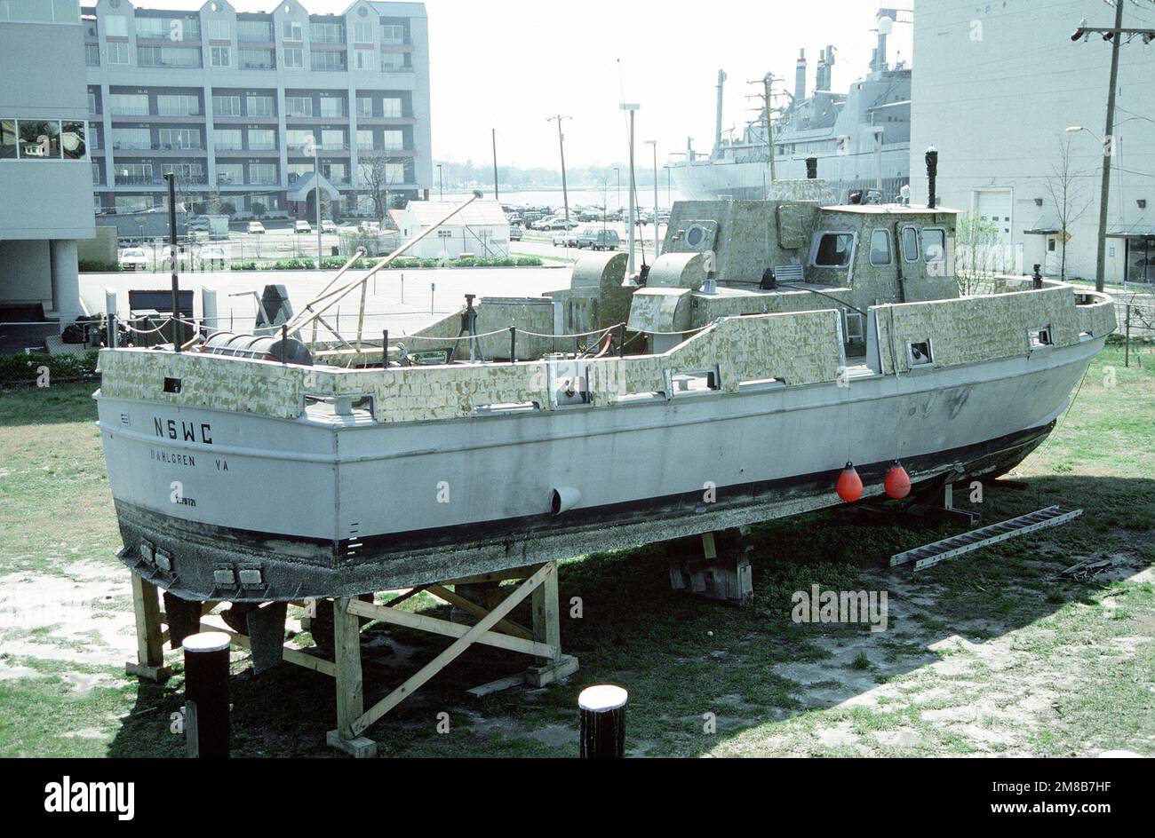 A starboard quarter view of a 65-foot patrol boat in the National ...