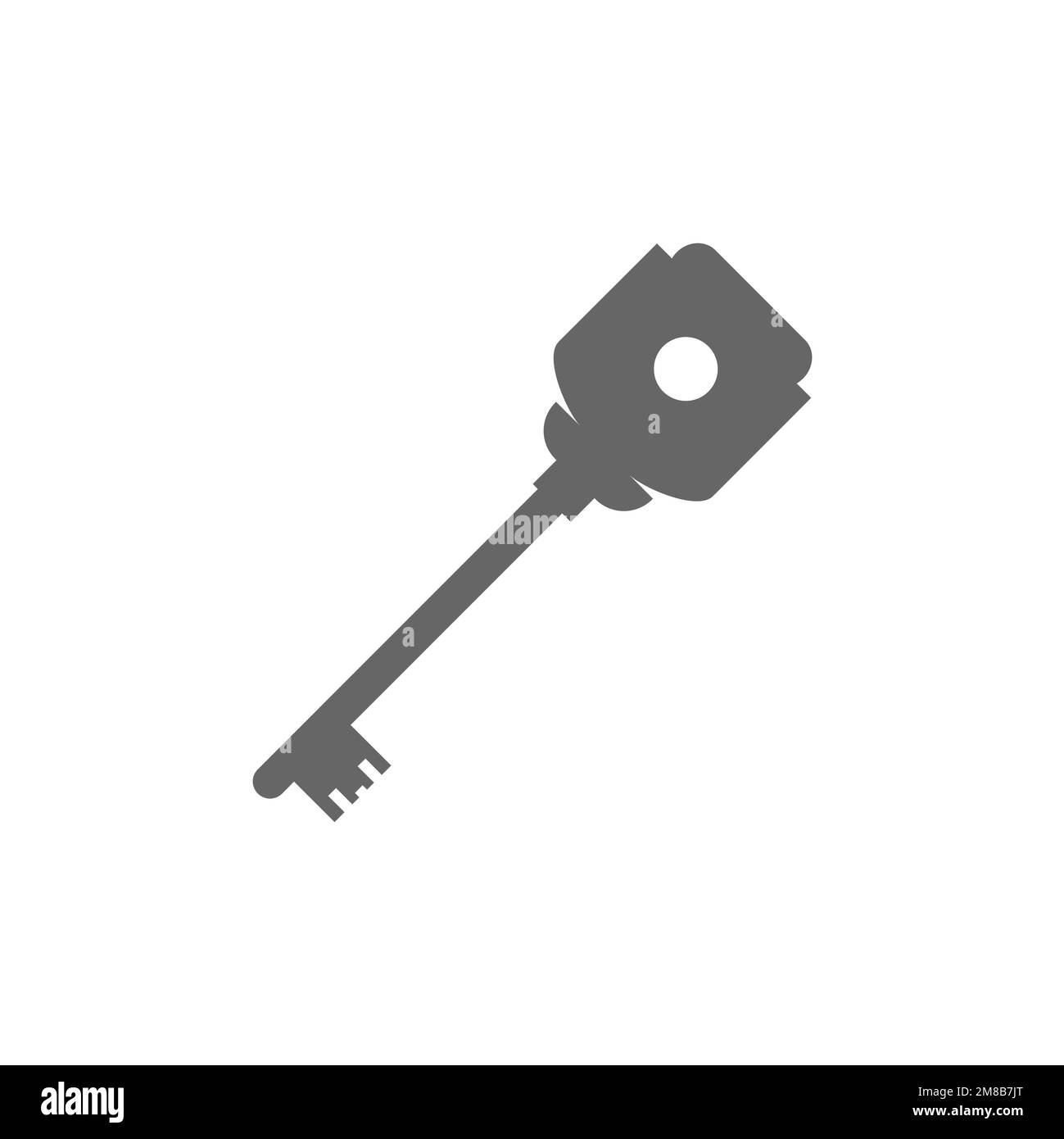 Vintage key icon, graphic resource template, vector illustration Stock ...
