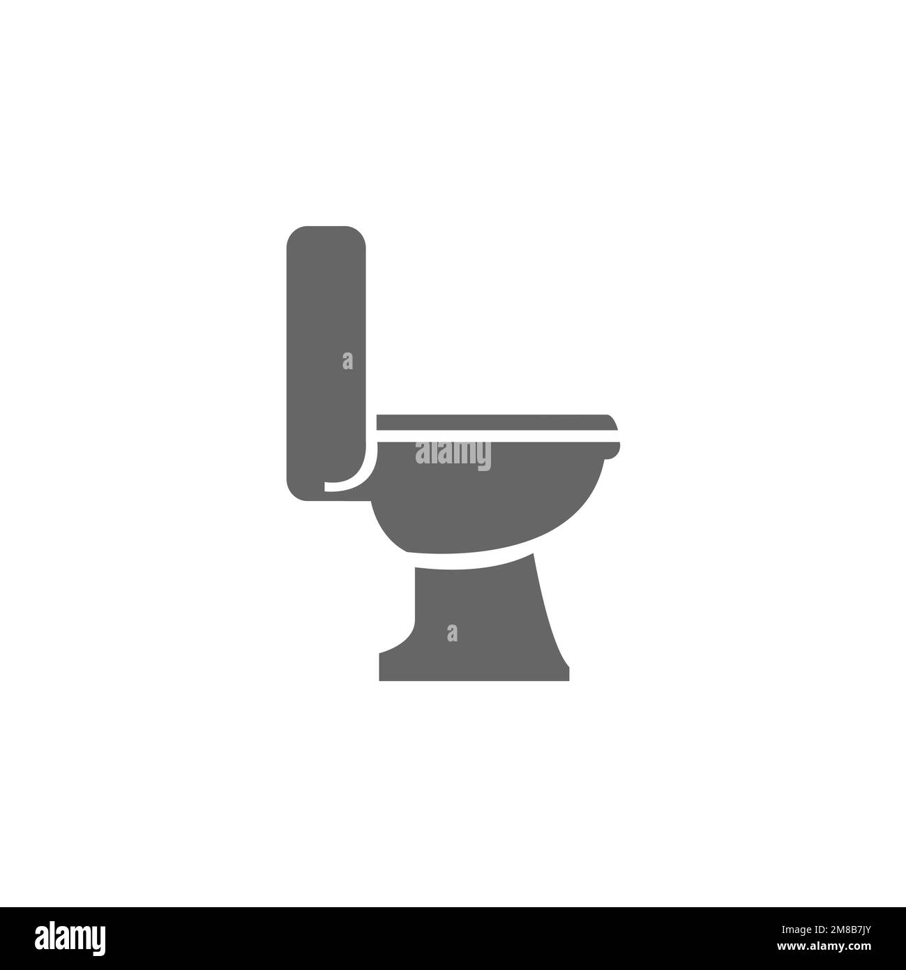 Toilet side icon, graphic resource template, vector illustration Stock ...
