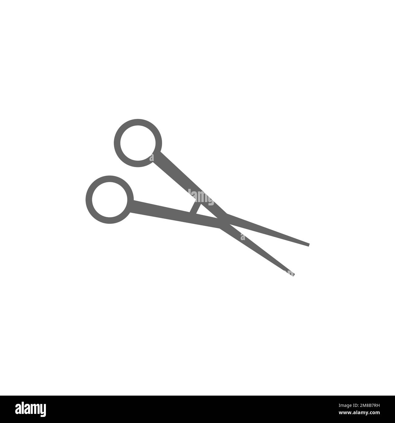 Medical scissors icon, graphics resource template, vector illustration ...