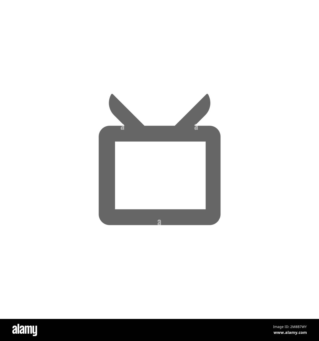 Vintage TV icons, graphics resource templates, vector illustrations ...