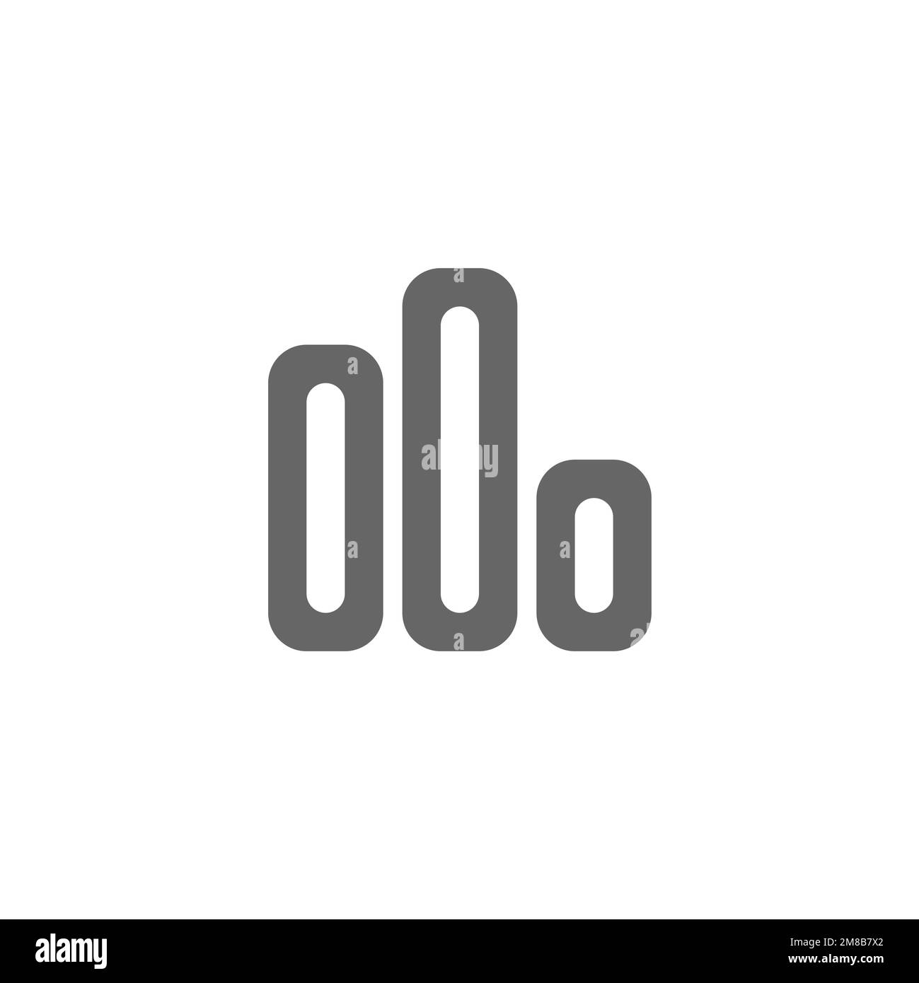 Column chart icon, graphic resource template, vector illustration Stock ...