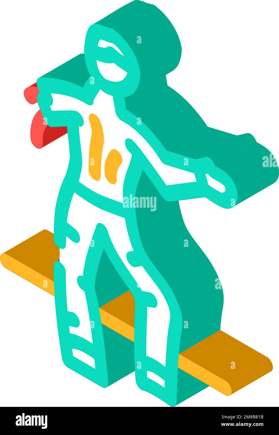 scary zombie isometric icon vector illustration Stock Vector Image ...