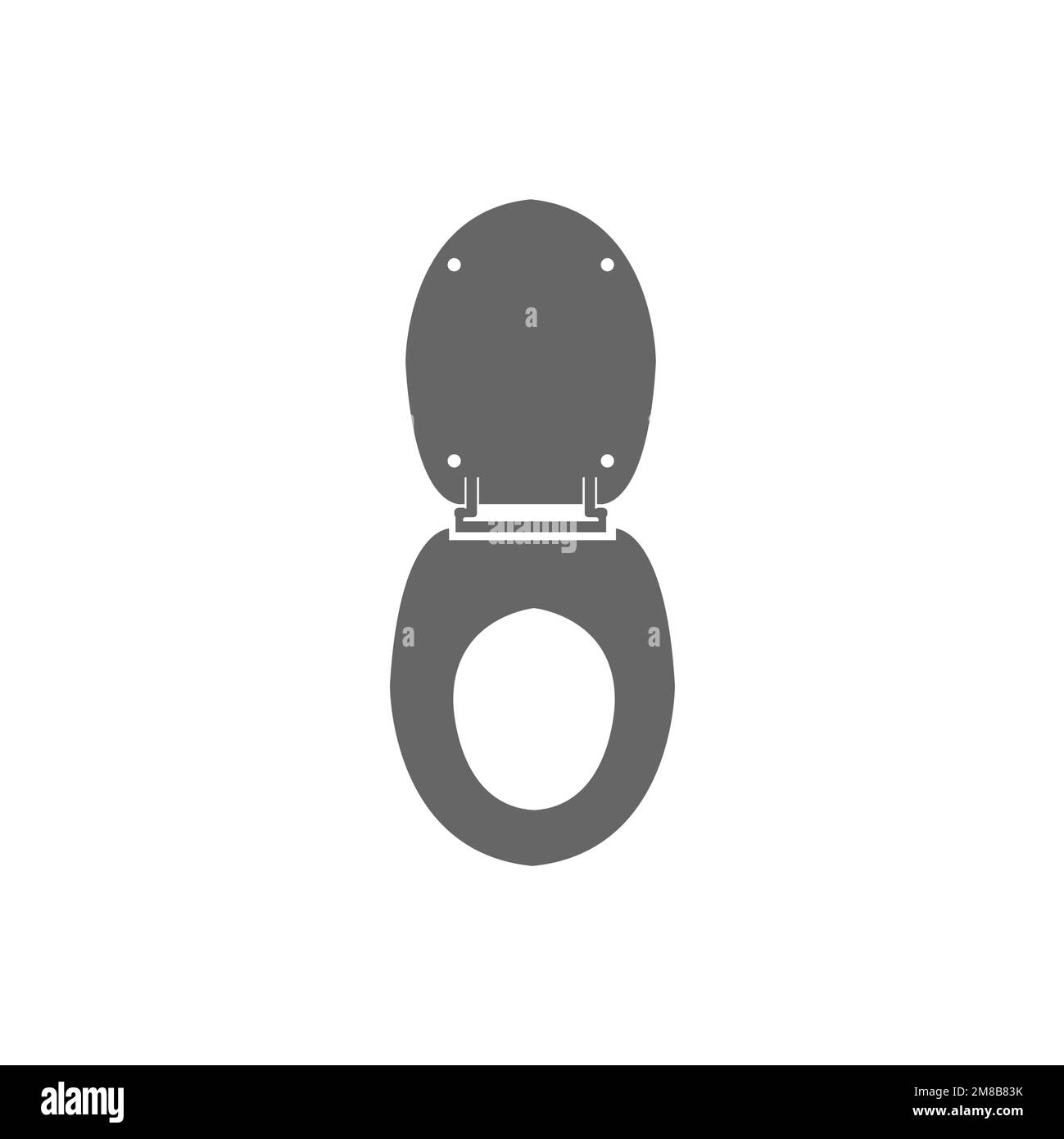 Top view toilet icon, graphic resource template, vector illustration ...