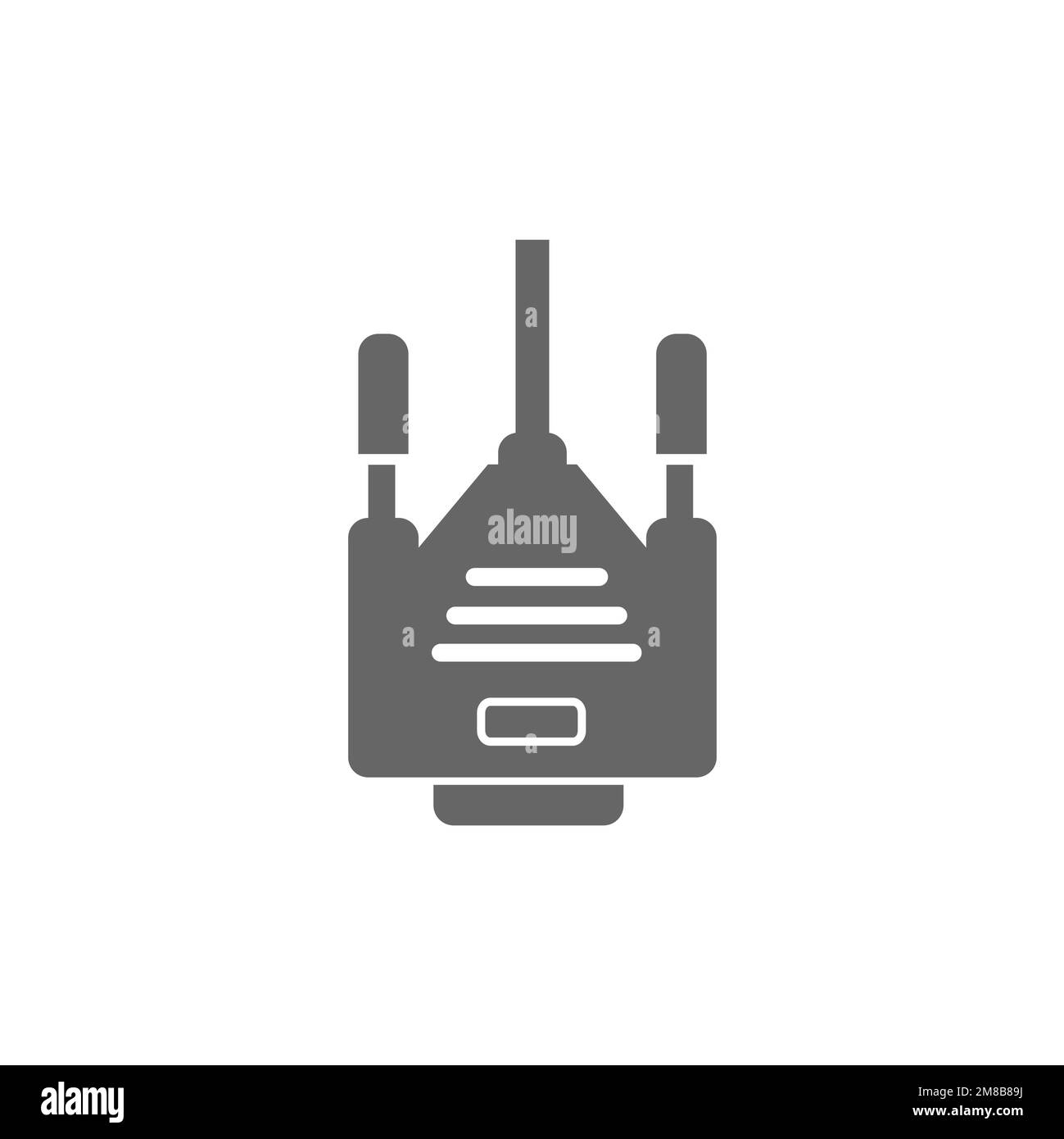 Signal emitter icon, graphic resource template, vector illustration ...