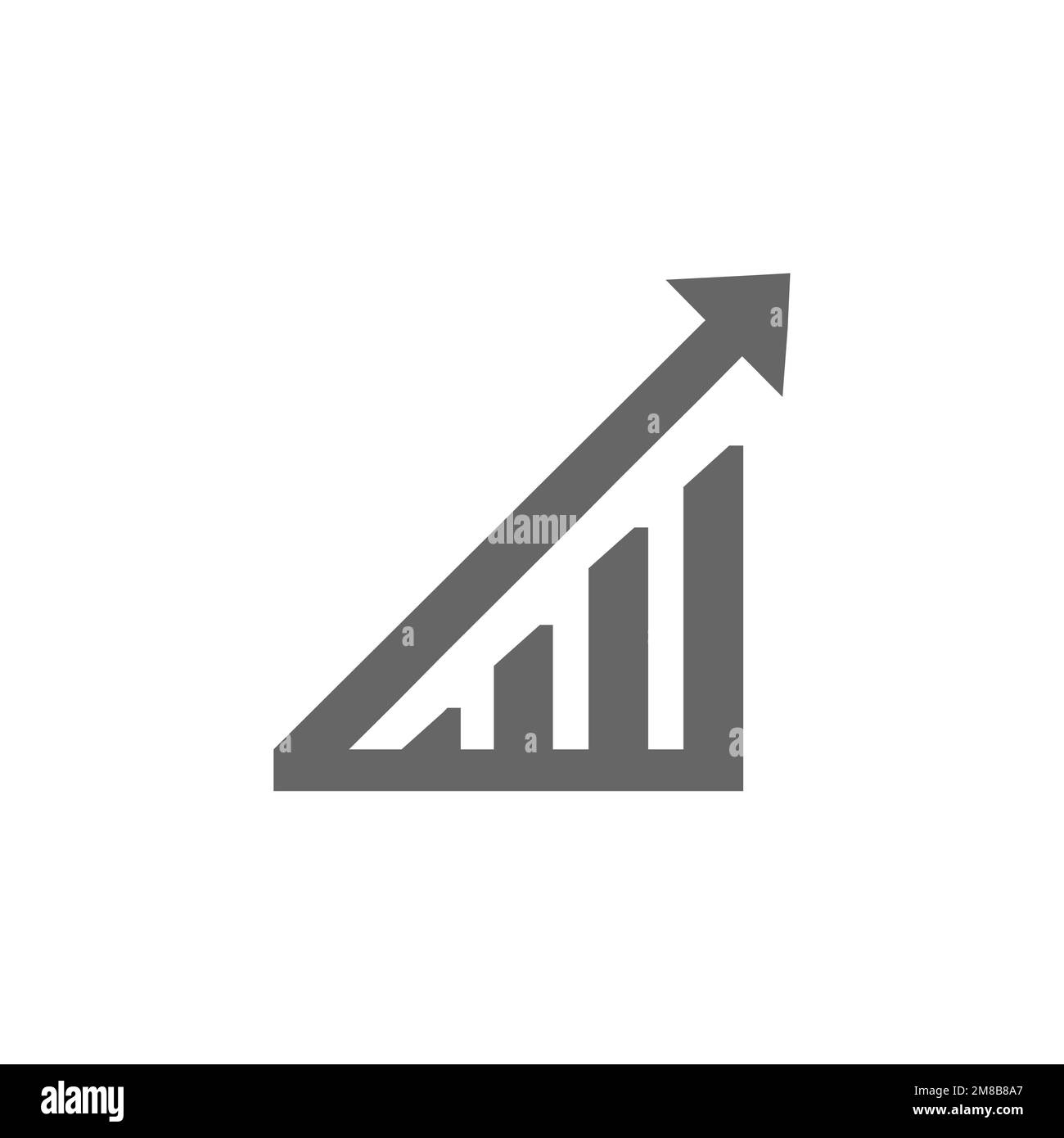 Data growth icon, graphic resource template, vector illustration Stock ...