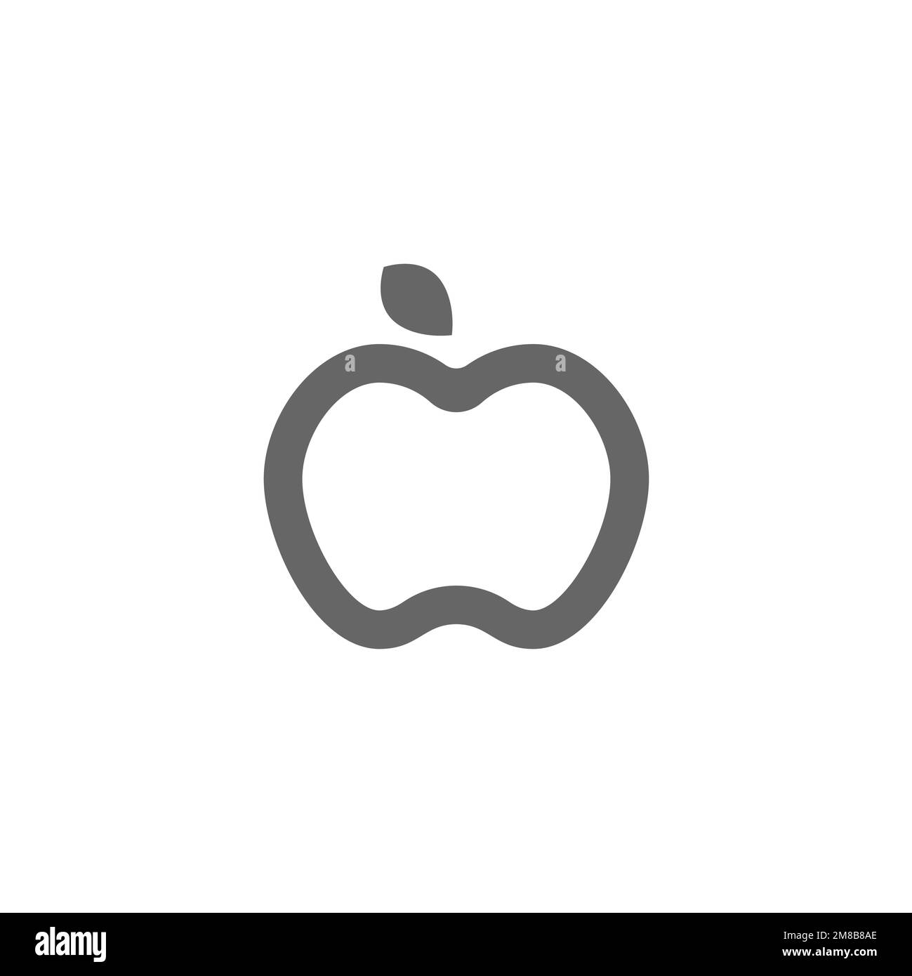 Apple icon, graphic resource template, vector illustration Stock Vector ...