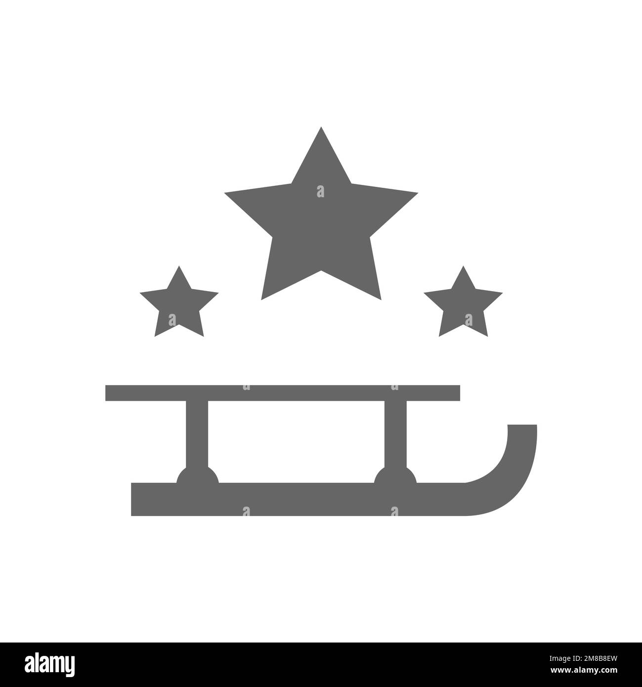 Sled icon, graphic resource template, vector illustration Stock Vector ...