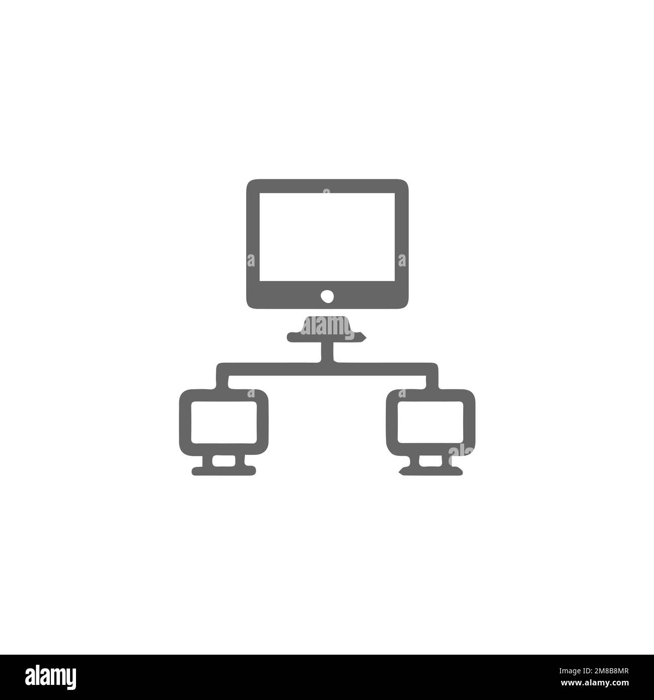 Computer online topology icon, graphics resource template, vector ...