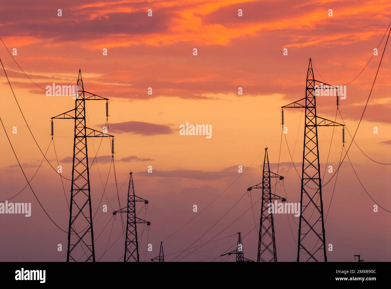 Electricity poles hi-res stock photography and images - Alamy