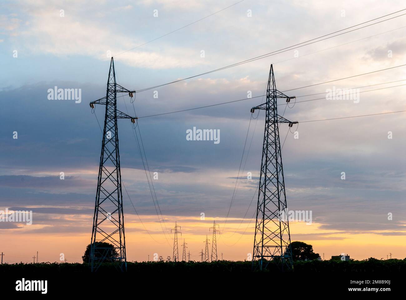 Electricity poles hi-res stock photography and images - Alamy