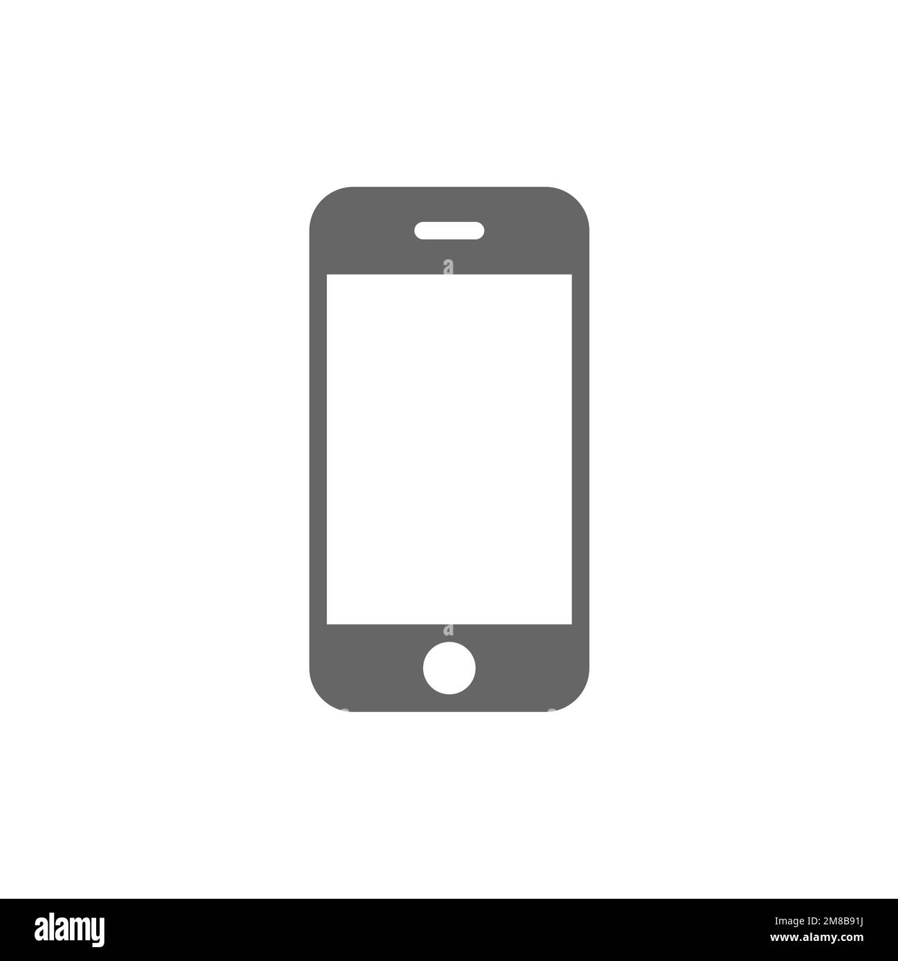 Mobile phone icons, graphics resource templates, vector illustrations ...