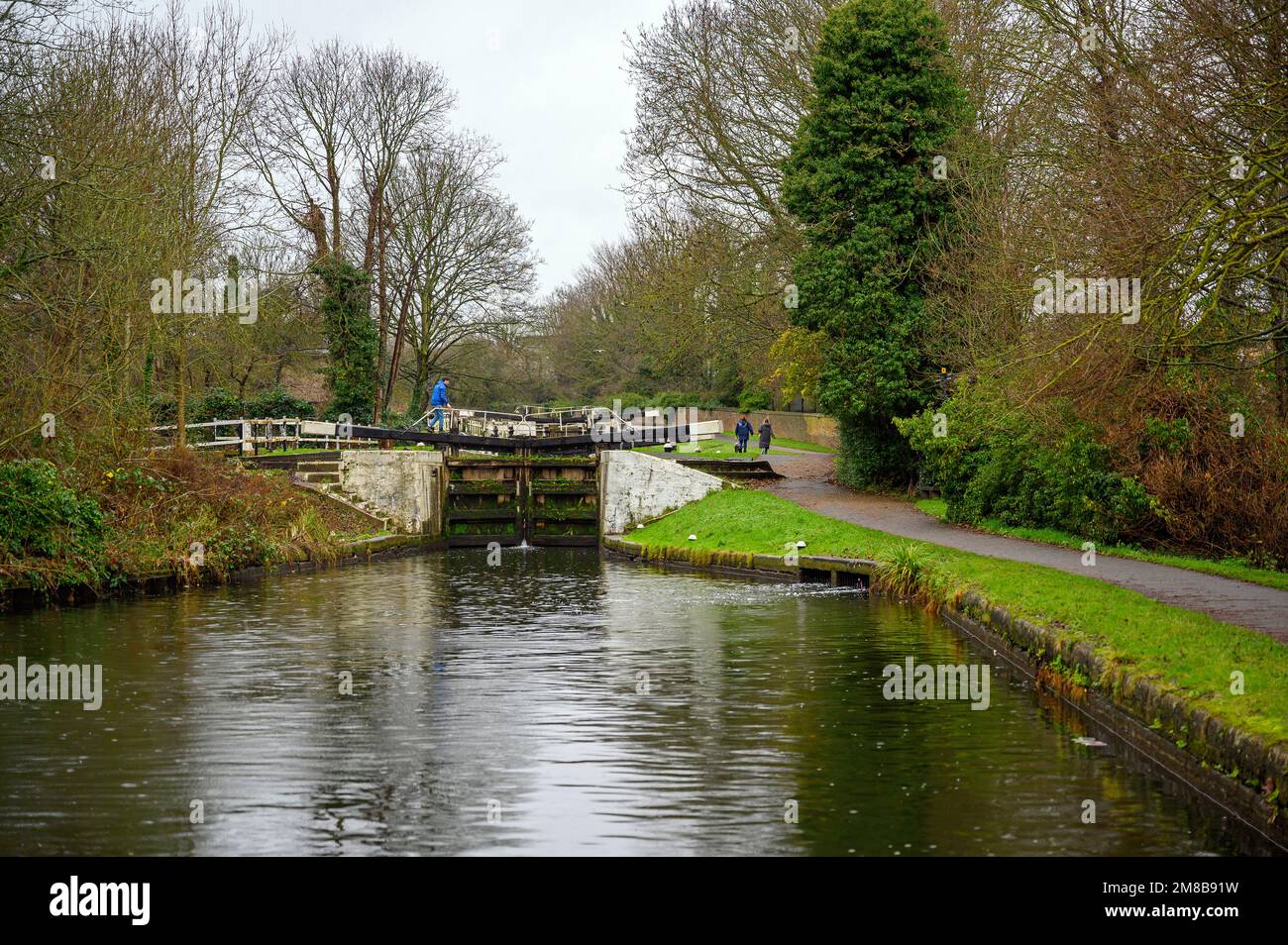 Hanwell Locks on the Grand Union Canal at Hanwell, Greater London, UK ...