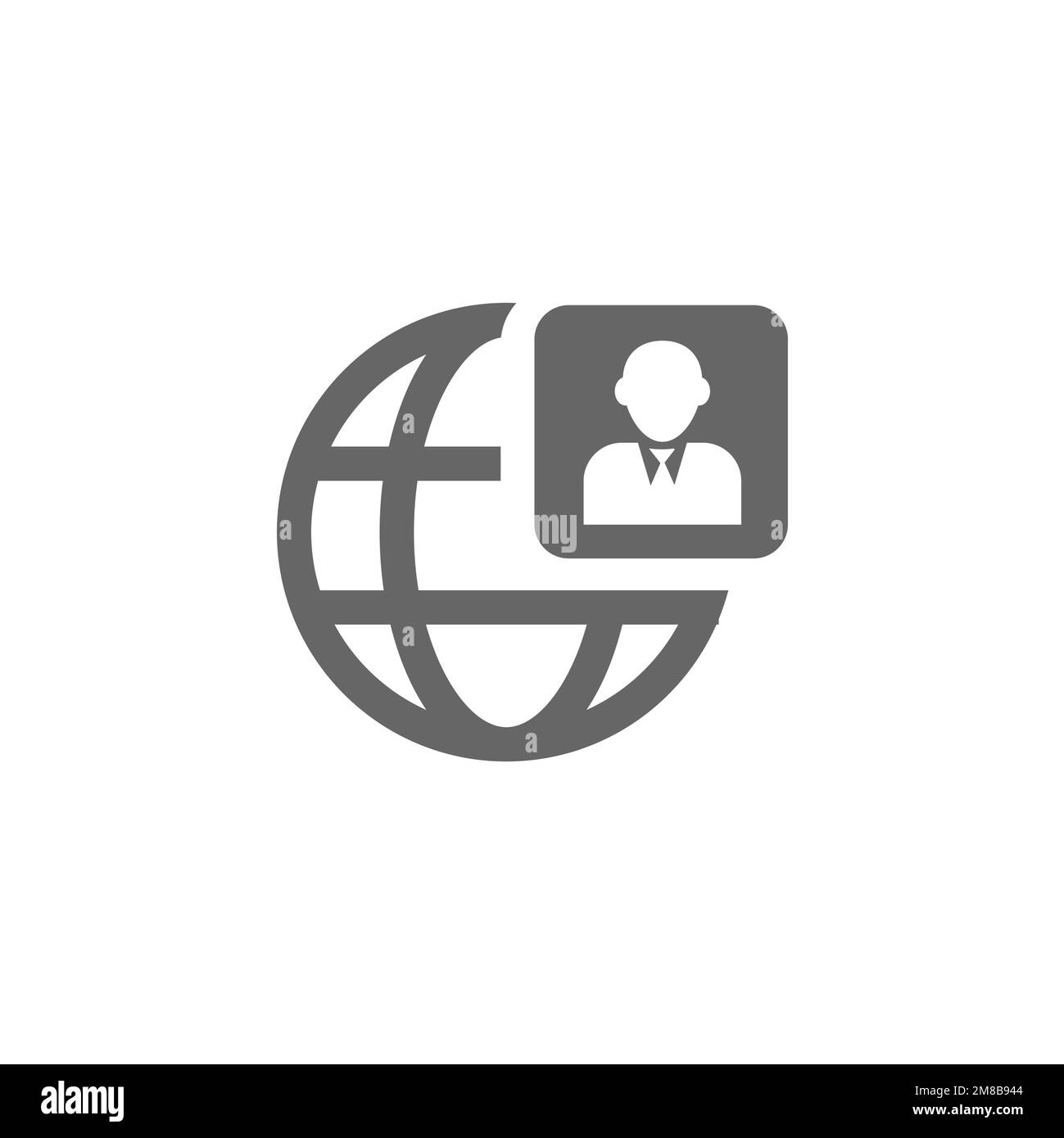 Internet user icons, graphic resource templates, vector illustrations ...