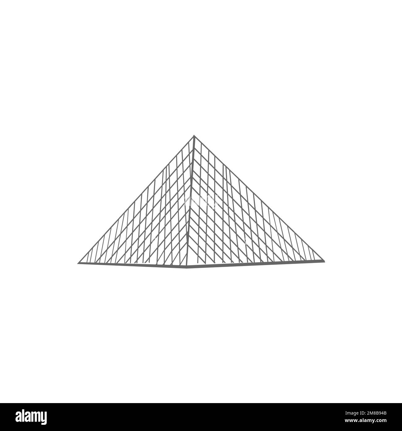 Triangle building icon, graphic resource template, vector illustration ...