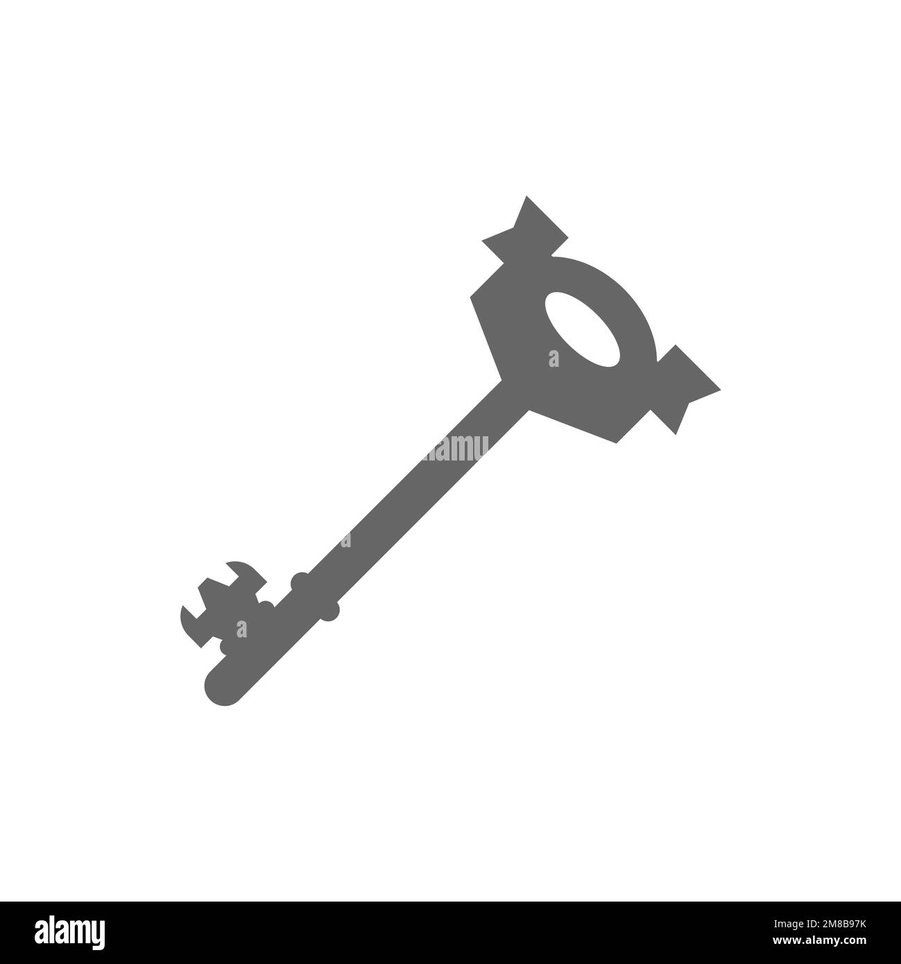 Vintage key icon, graphic resource template, vector illustration Stock ...