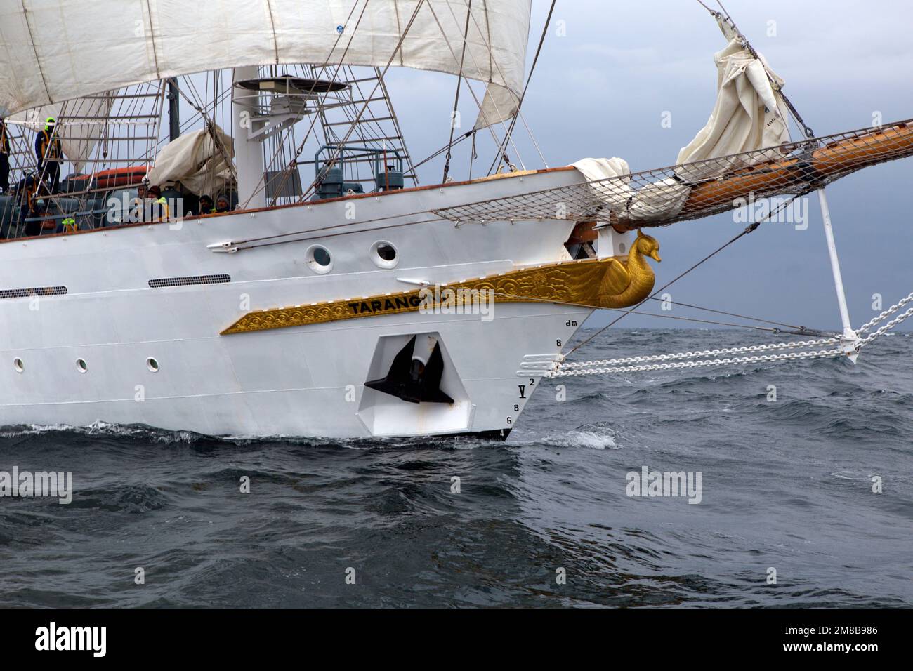 Indian Navy tall ship INS Tarangini, Kristiansand race start, 2015 ...