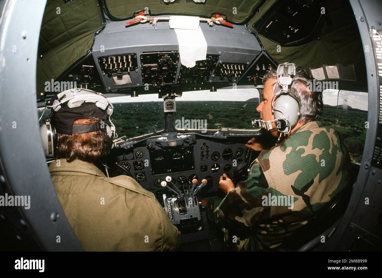 LTC Wes Corlett, 437th Military Airlift Wing (437th MAW), right, takes ...