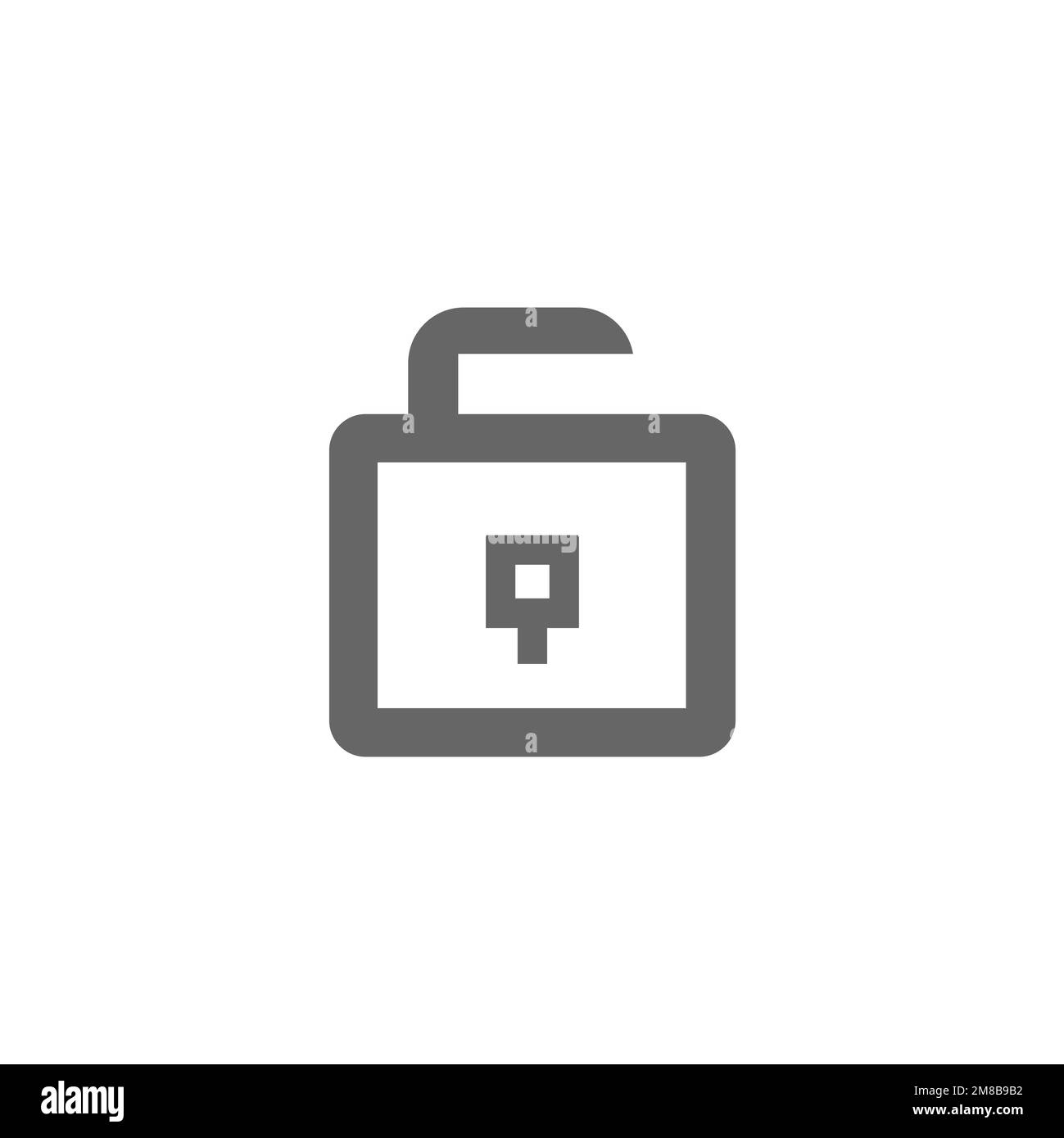 Unlock icon, graphic resource template, vector illustration Stock ...