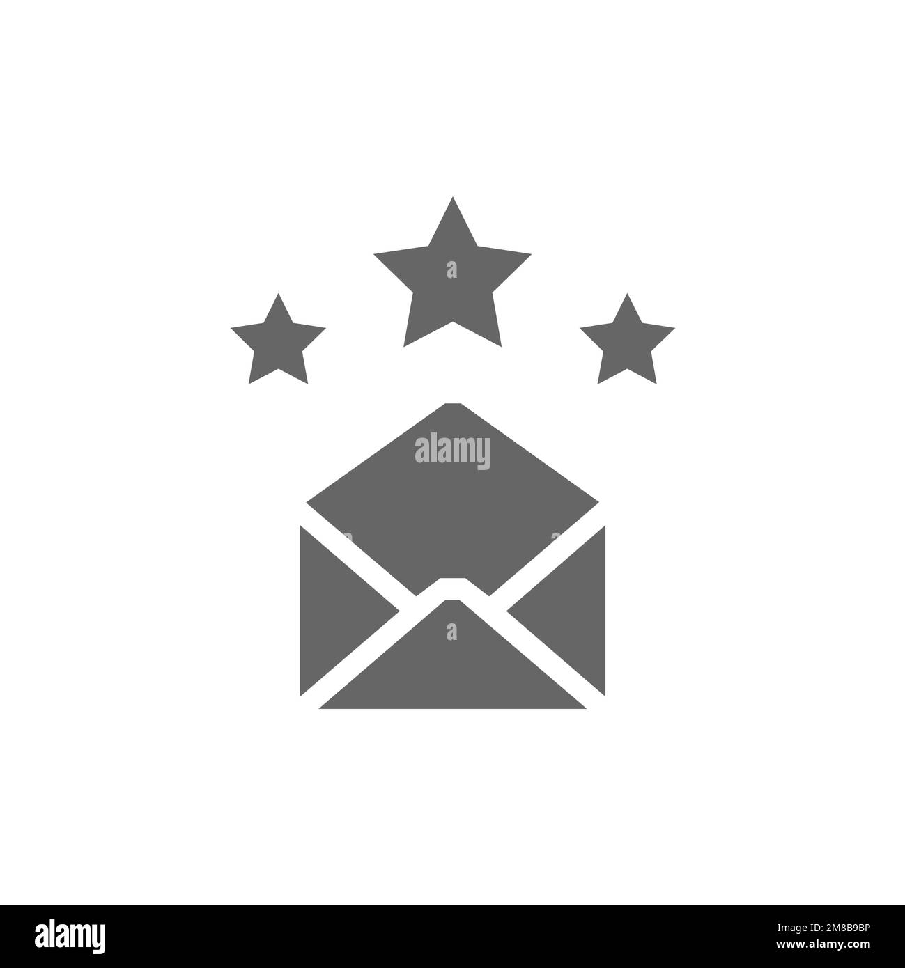 Christmas letter icon, graphic resource template, vector illustration ...