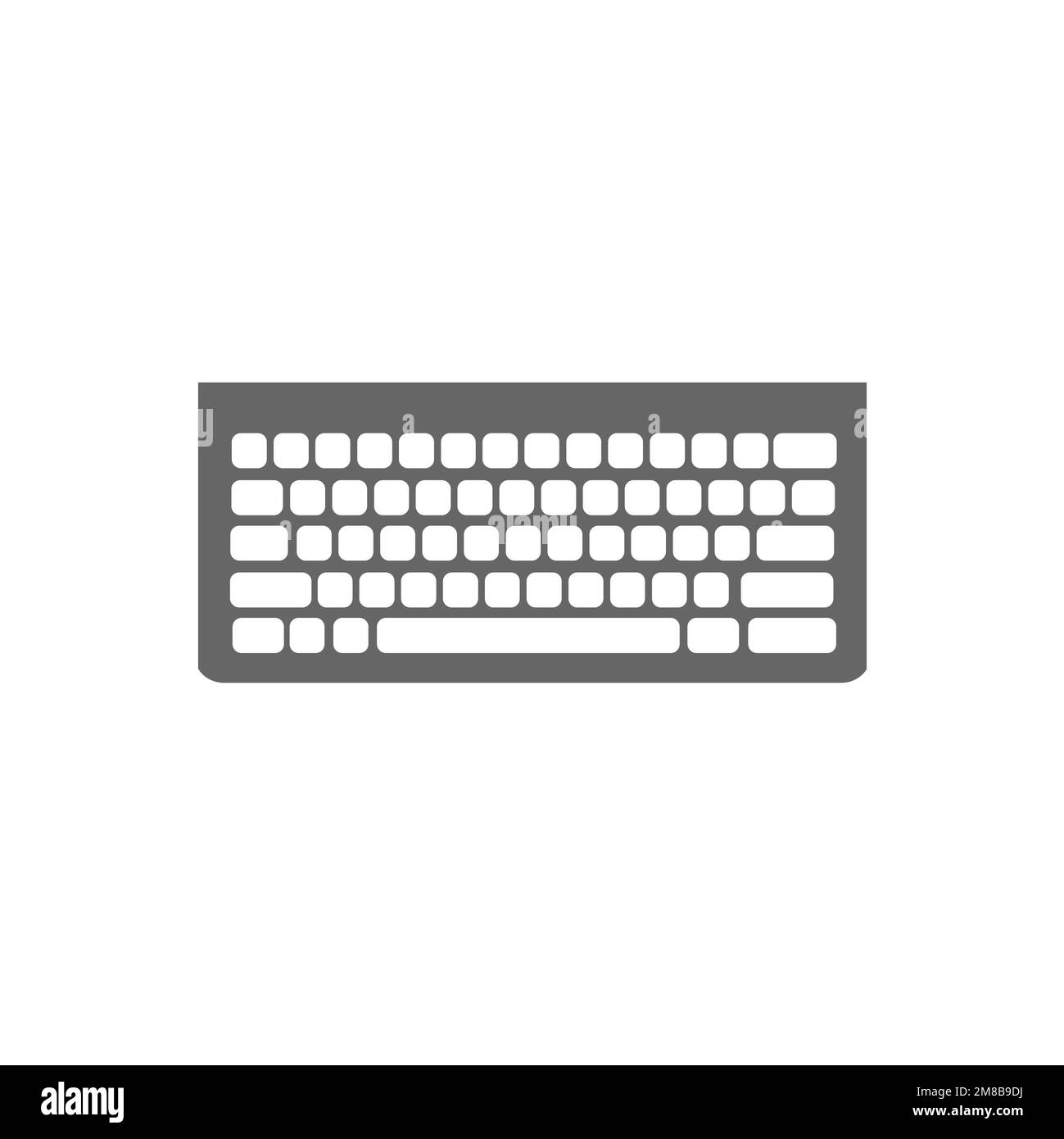 Computer keyboard icon, graphics resource template, vector illustration ...