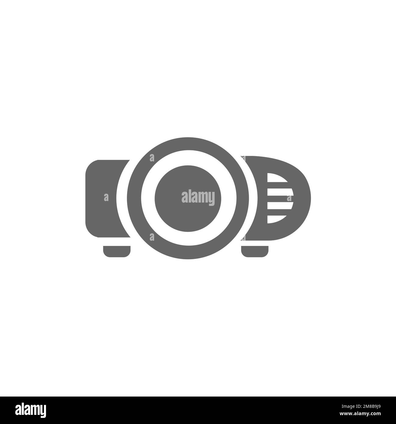 Projector icon, graphics resource template, vector illustration Stock ...