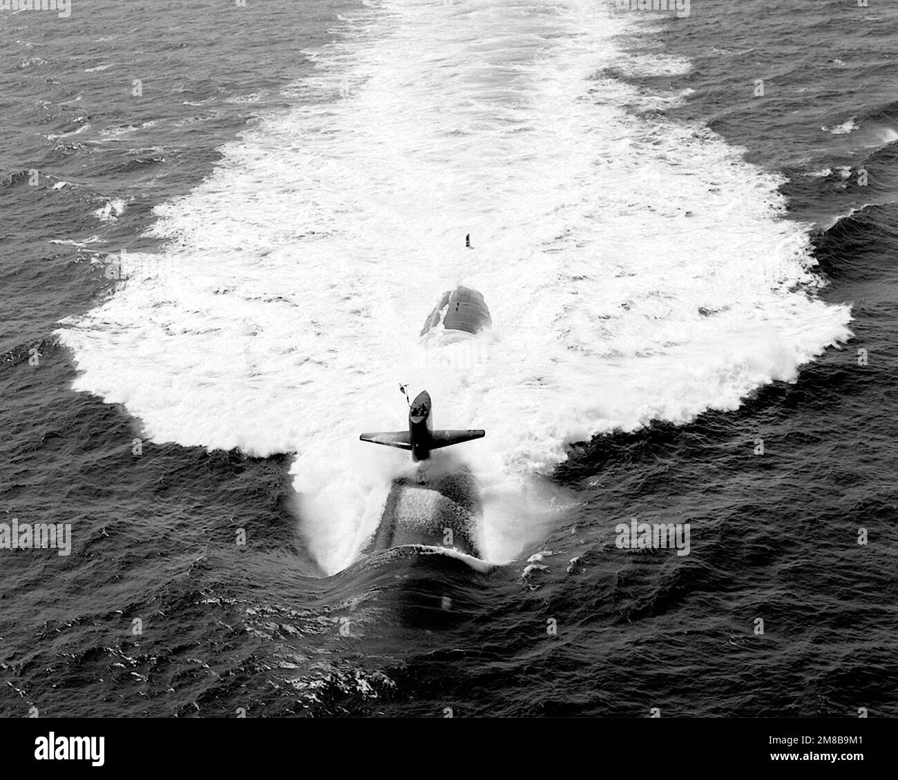 A bow view of the nuclear-powered attack submarine USS NEWPORT NEWS ...