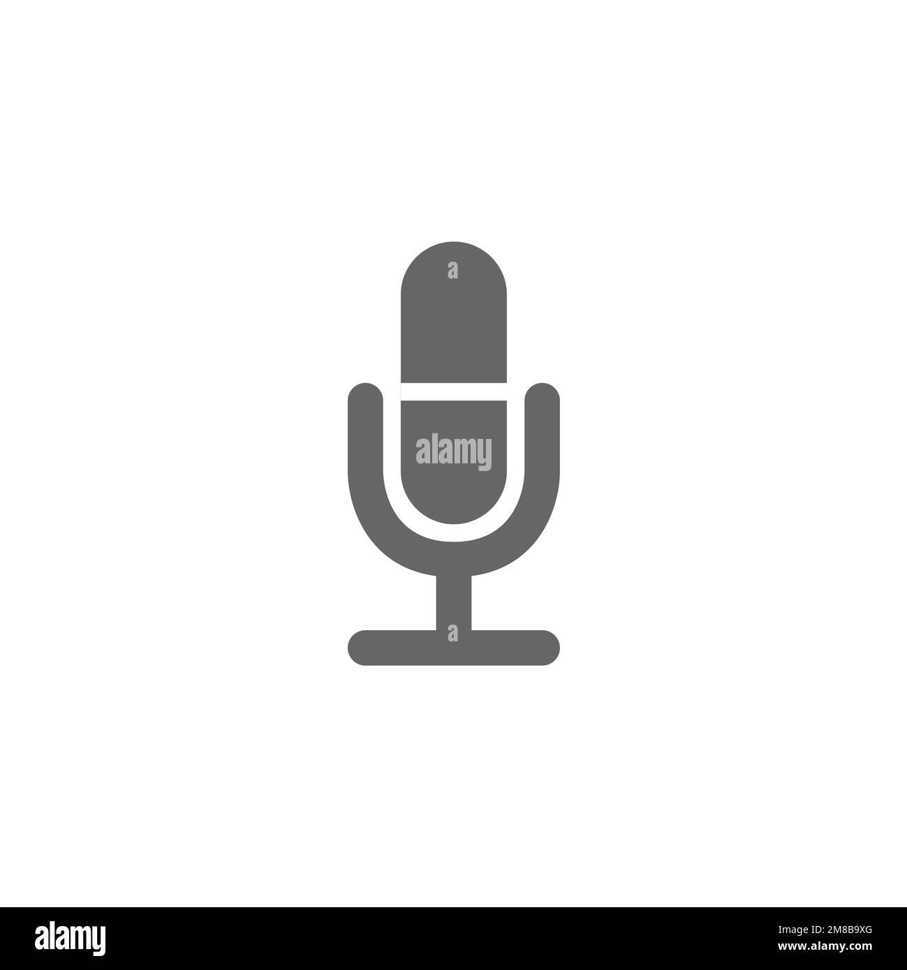 Microphone icon, graphic resource template, vector illustration Stock ...