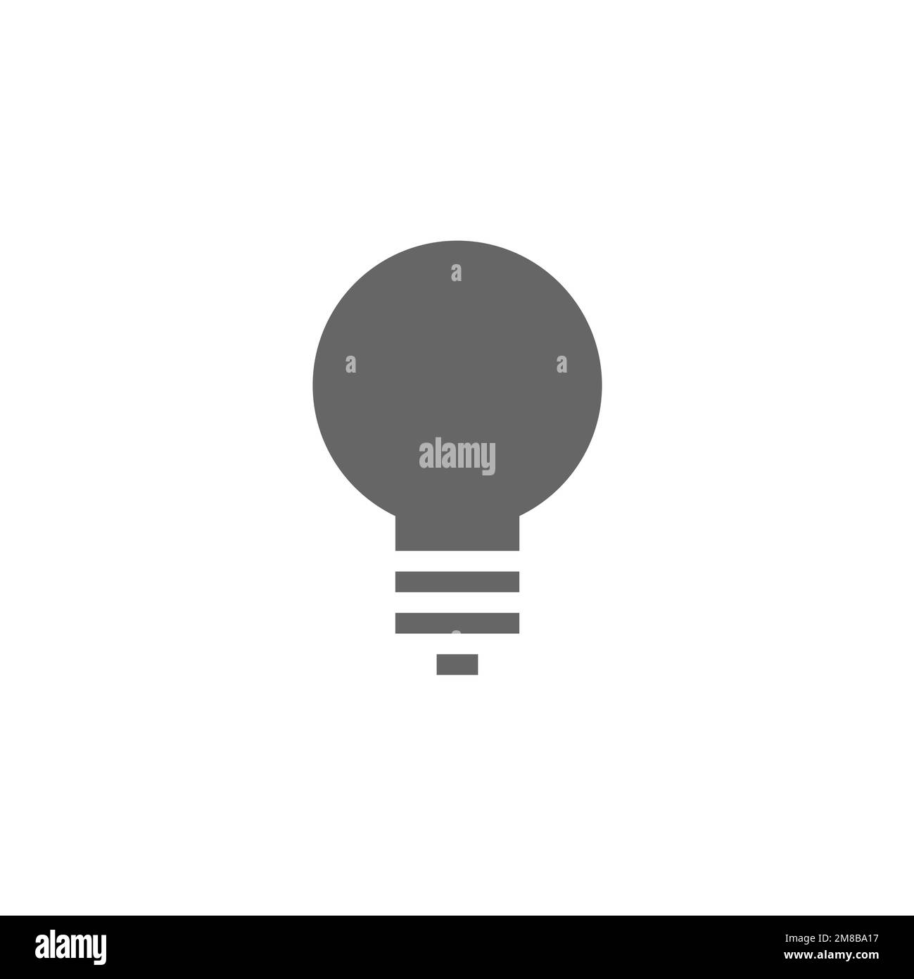 Light bulb icon, graphic resource template, vector illustration Stock ...
