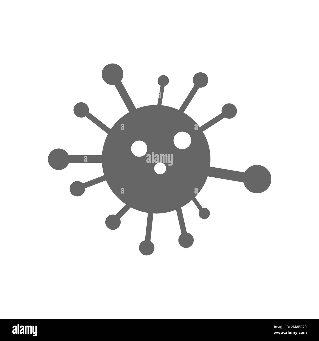 Coronavirus icon, graphics resource template, vector illustration Stock ...