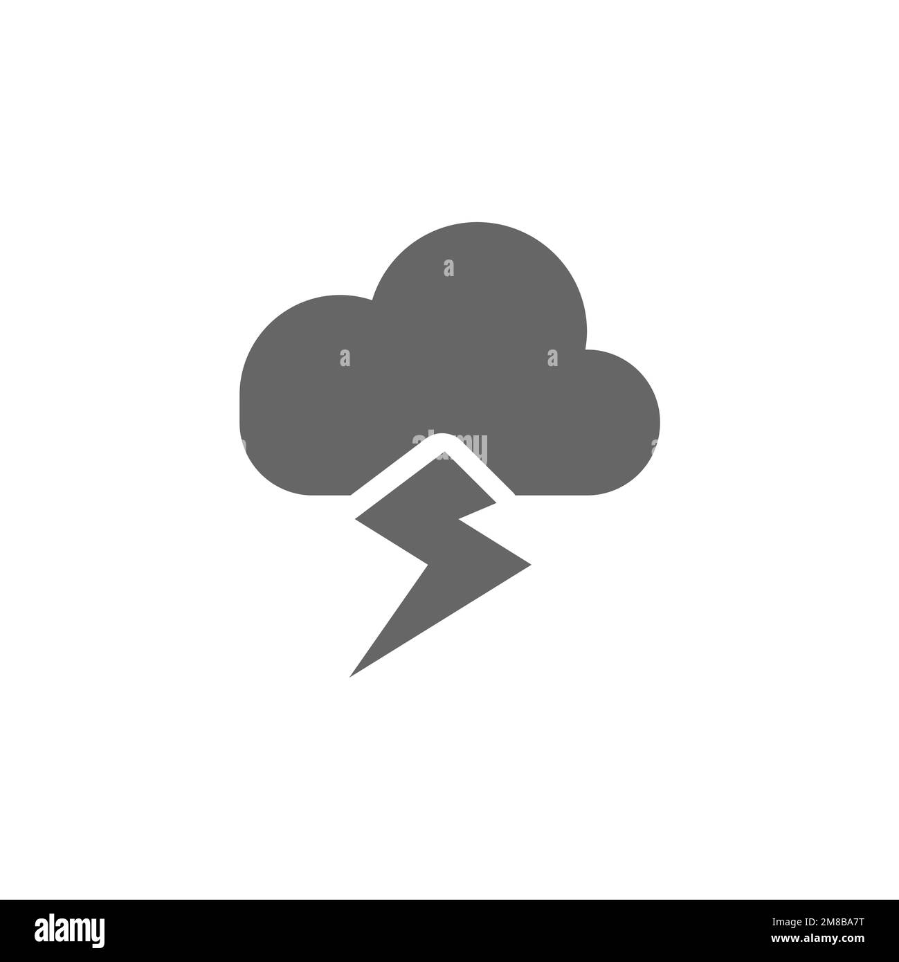 Thunder weather icon, graphics resource template, vector illustration ... Thunder weather icon, graphics resource template, vector illustration ...