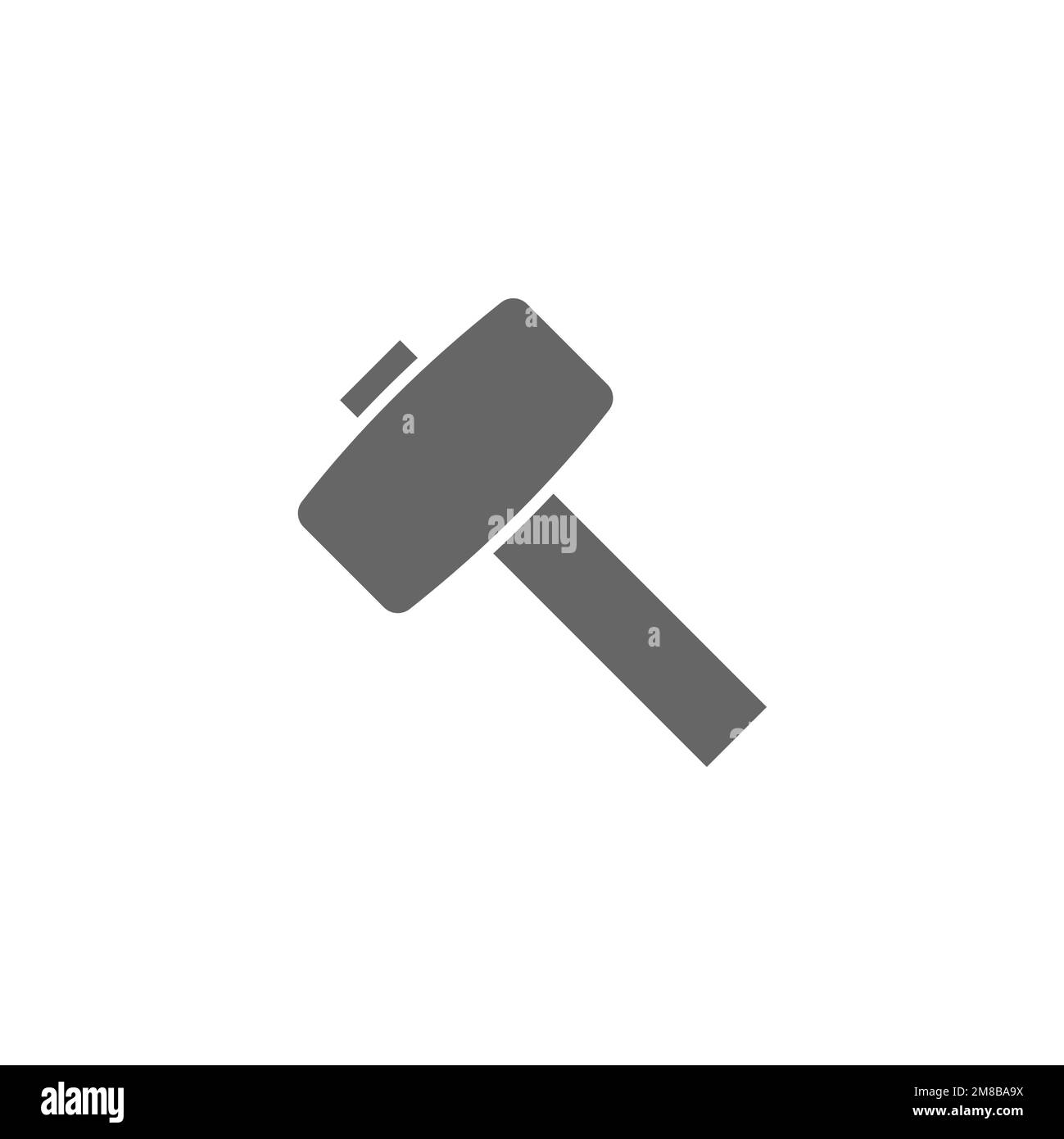 Wood hammer icon, graphic resource template, vector illustration Stock ...