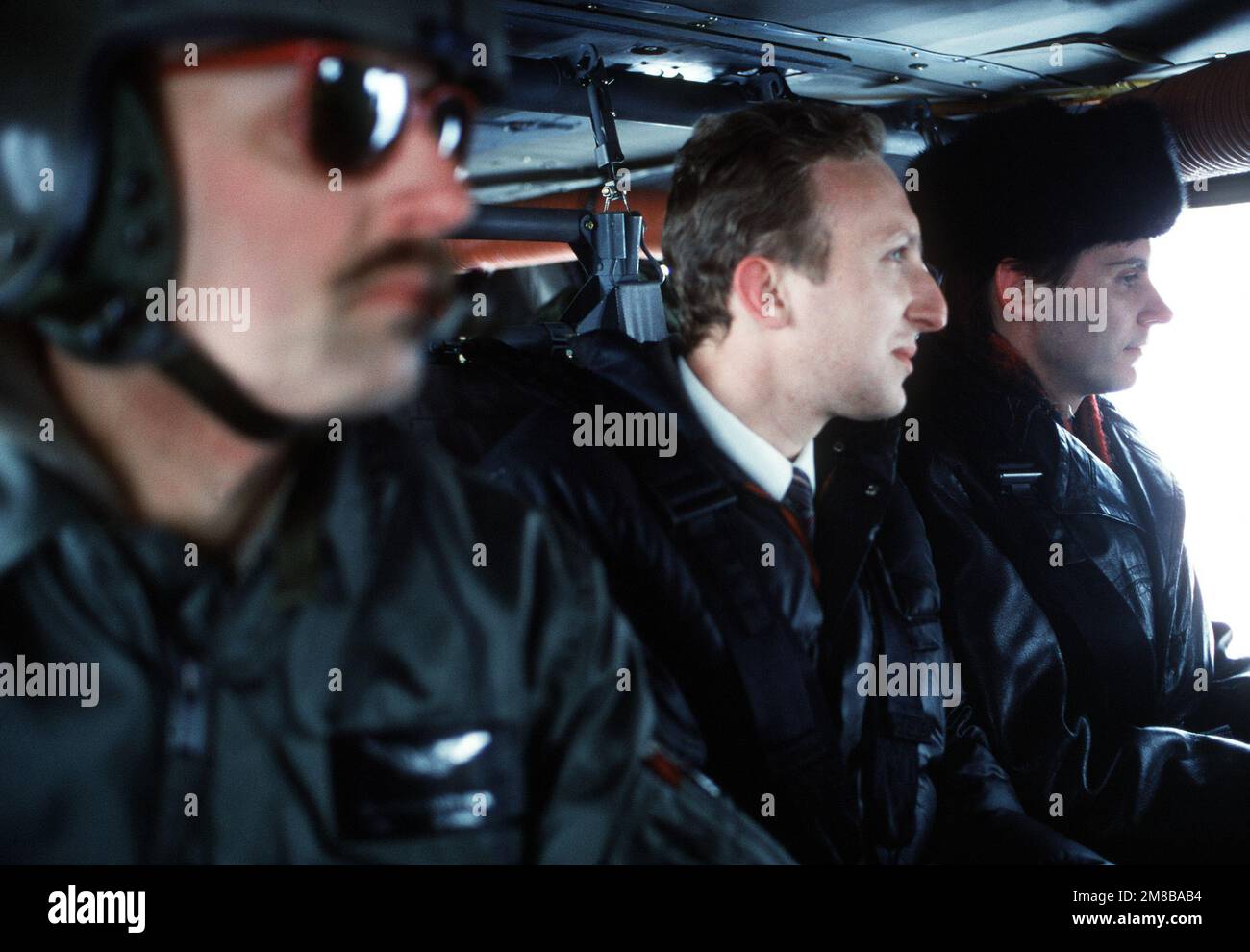 Soviet defectors Alexander Kendr, center, and Anatoly Kachenko, right ...