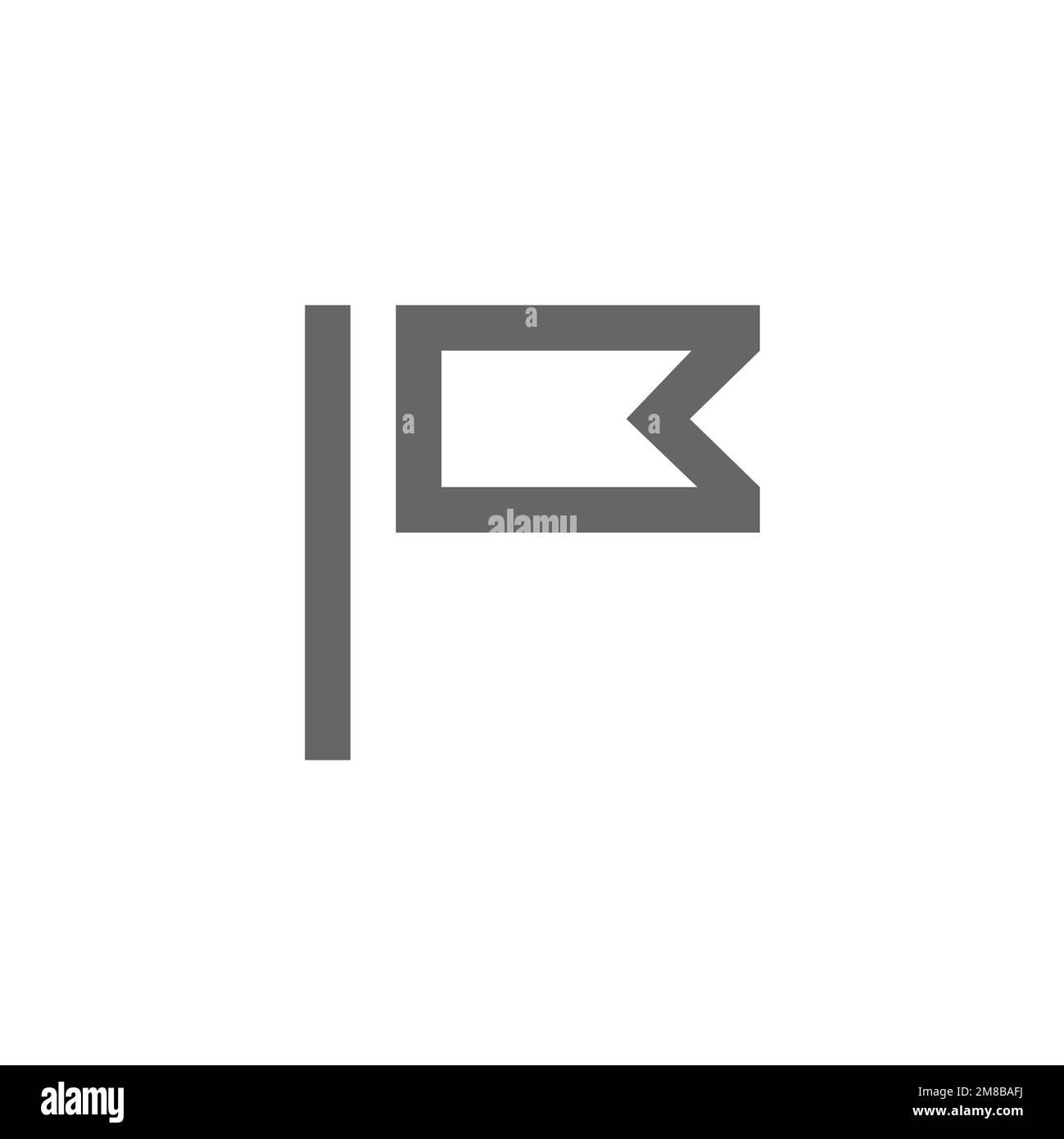 Flag icon, graphic resource template, vector illustration Stock Vector ...