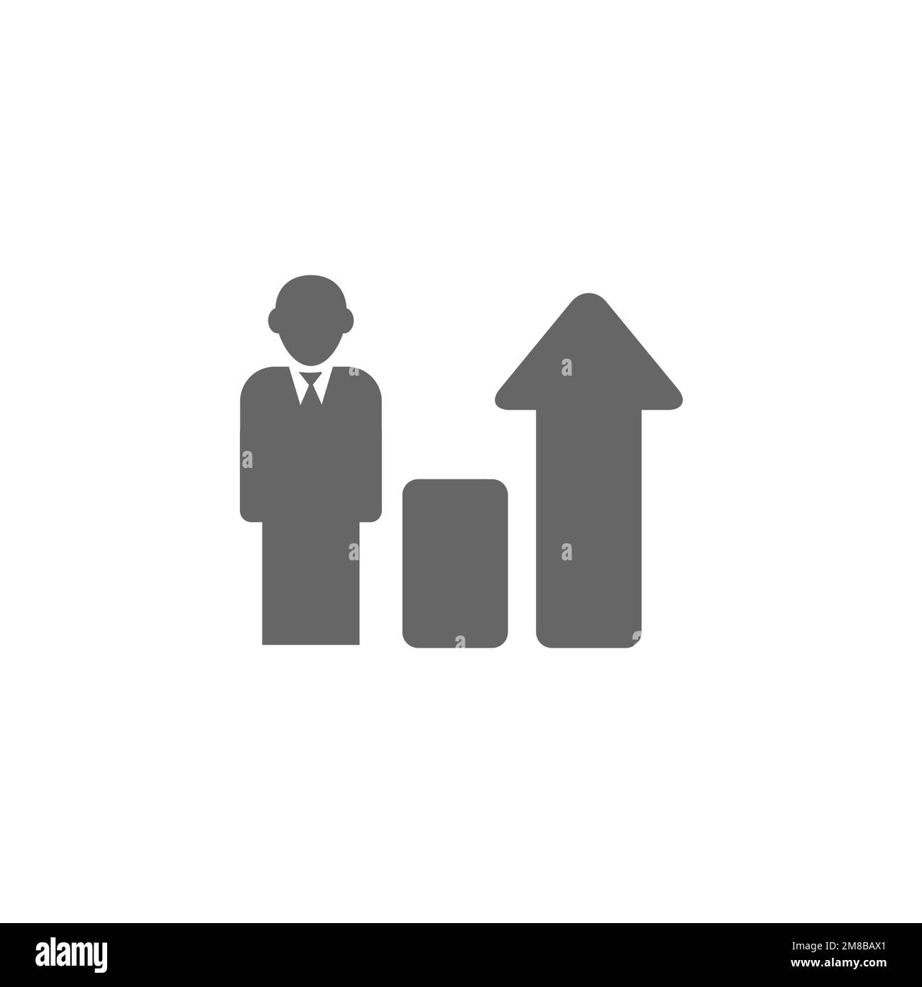 Men growth icon, graphic resource template, vector illustration Stock ...