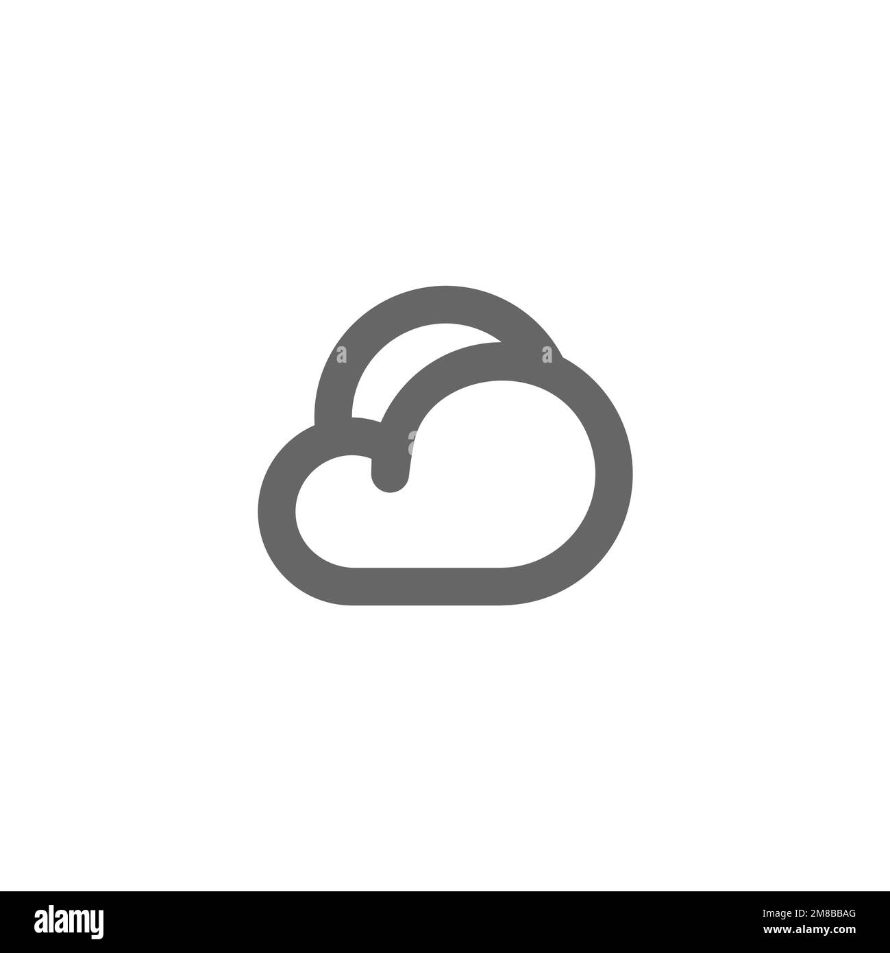 Dark cloud icon, graphic resource template, vector illustration Stock ...