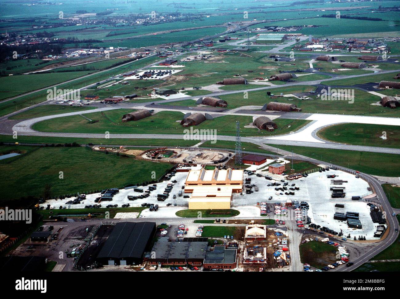 An aerial view of a portion of the base. The 10th Tactical Fighter Wing ...