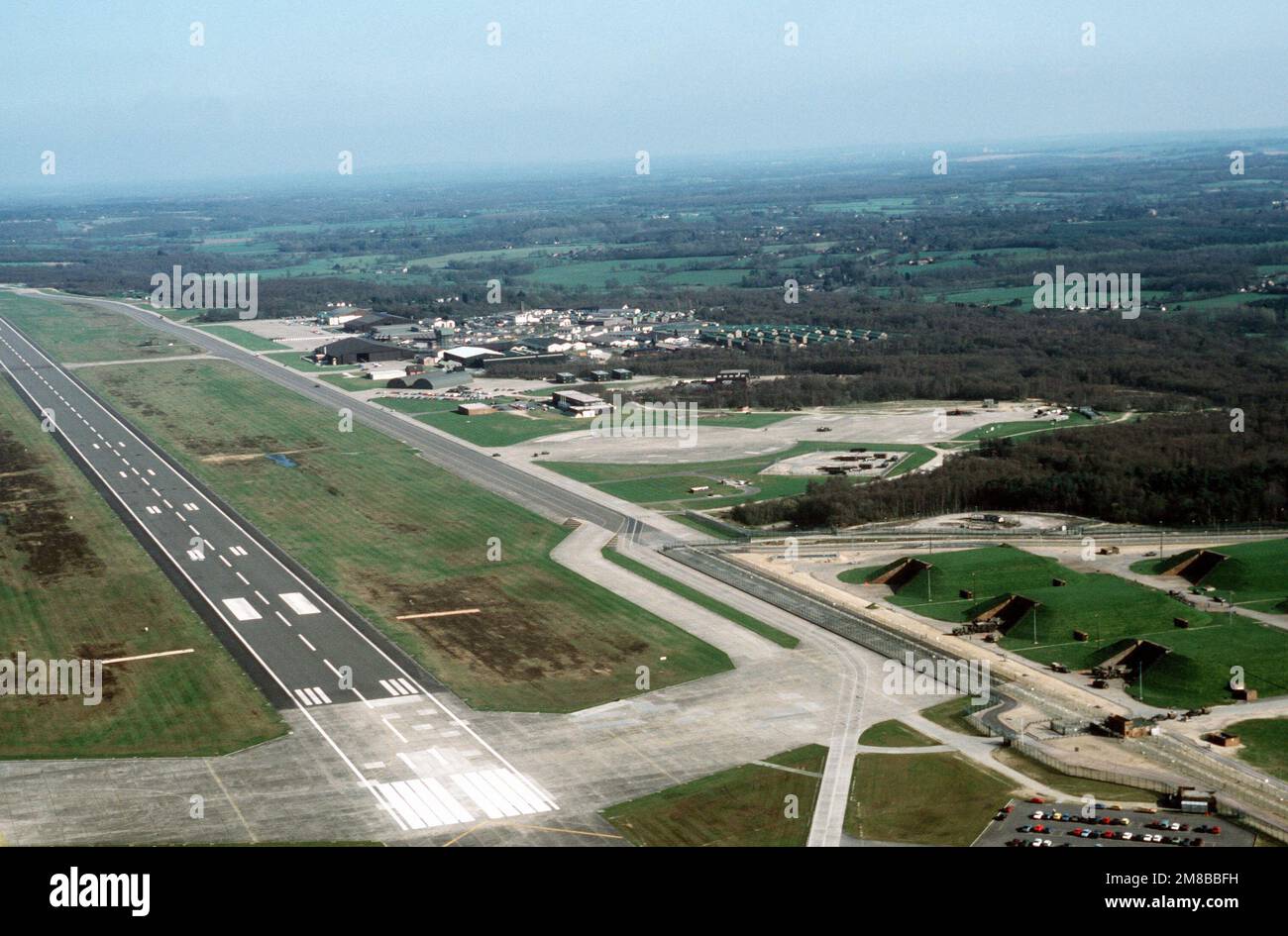 An aerial view of the main runway and a portion of the base. The 501st ...