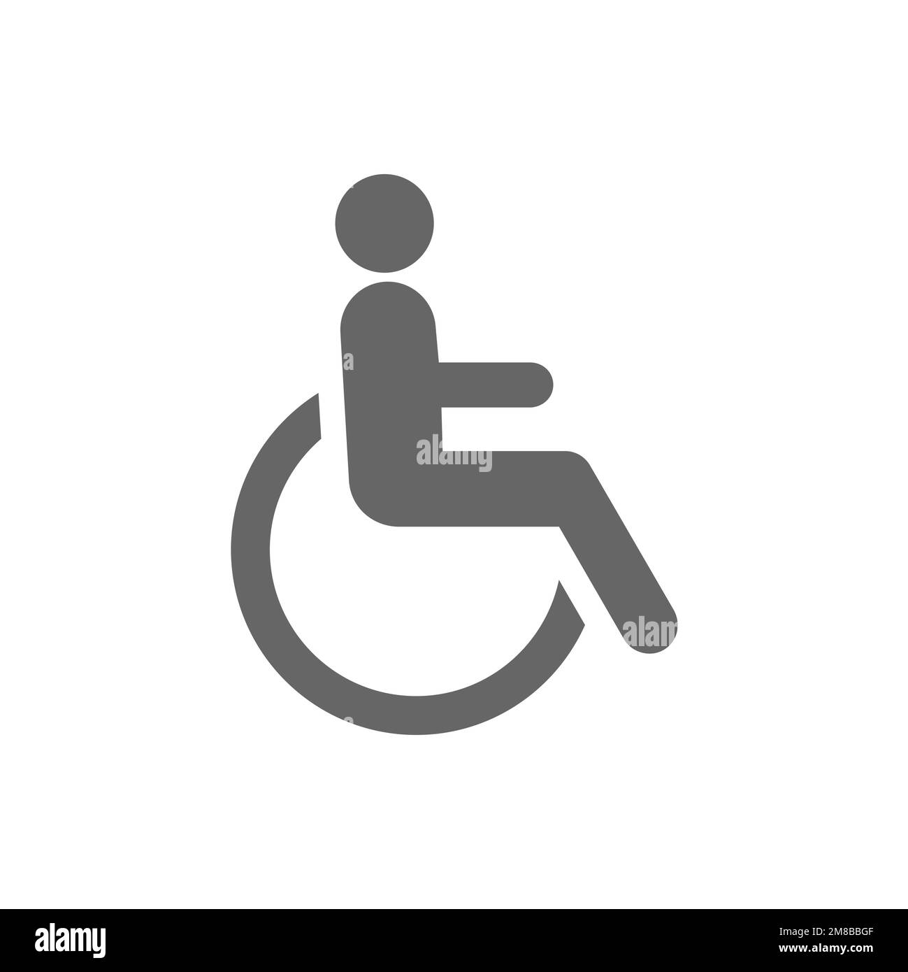 Disabled icon, graphics resource template, vector illustration Stock ...