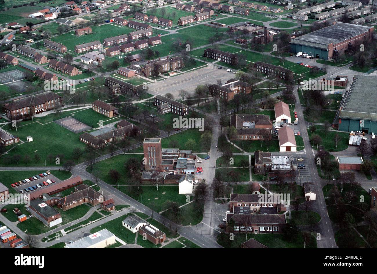 An aerial view of a portion of the base. The 47th United States Air ...