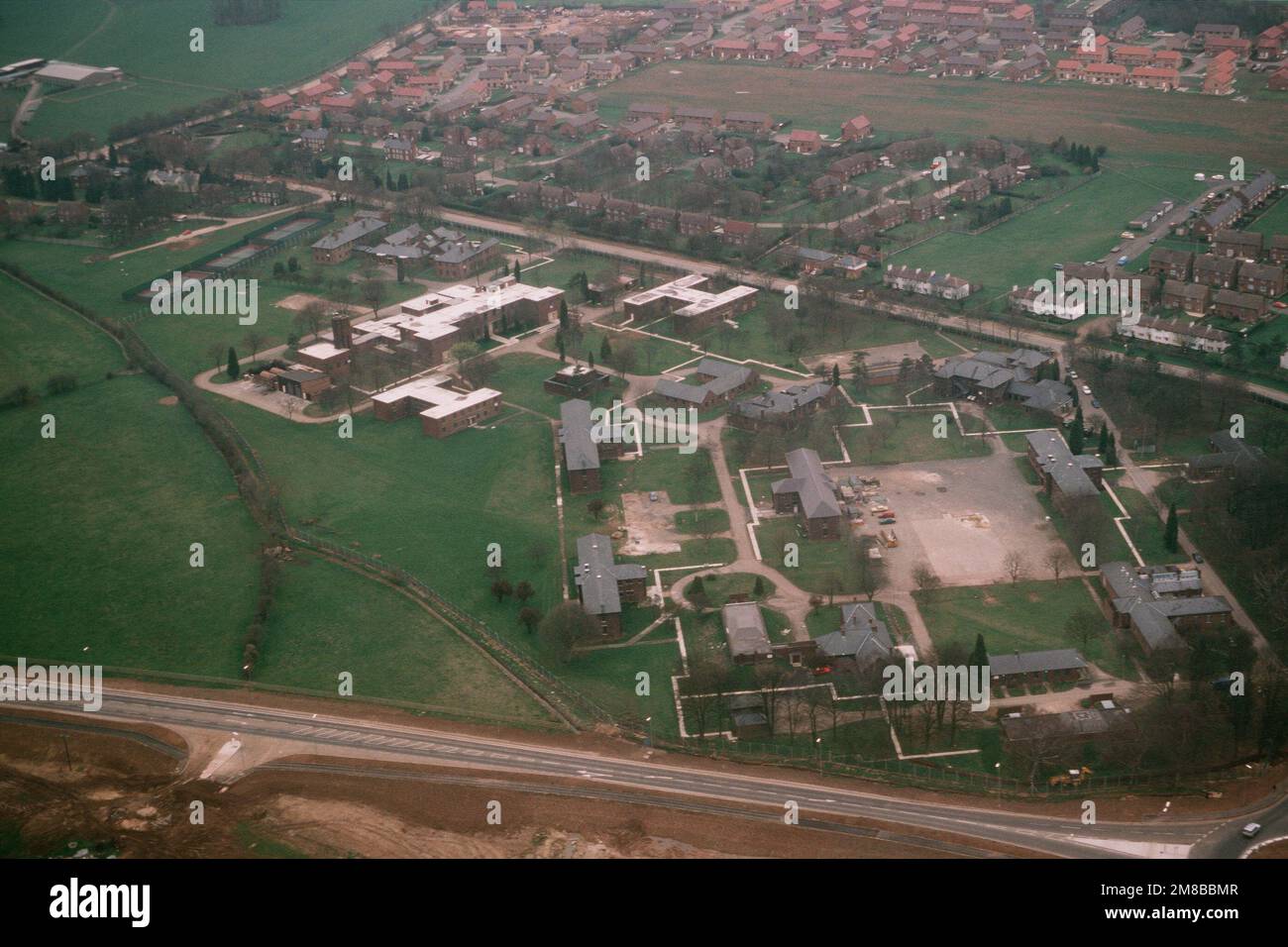 An aerial view of a portion of the base and surrounding area. The 317th ...