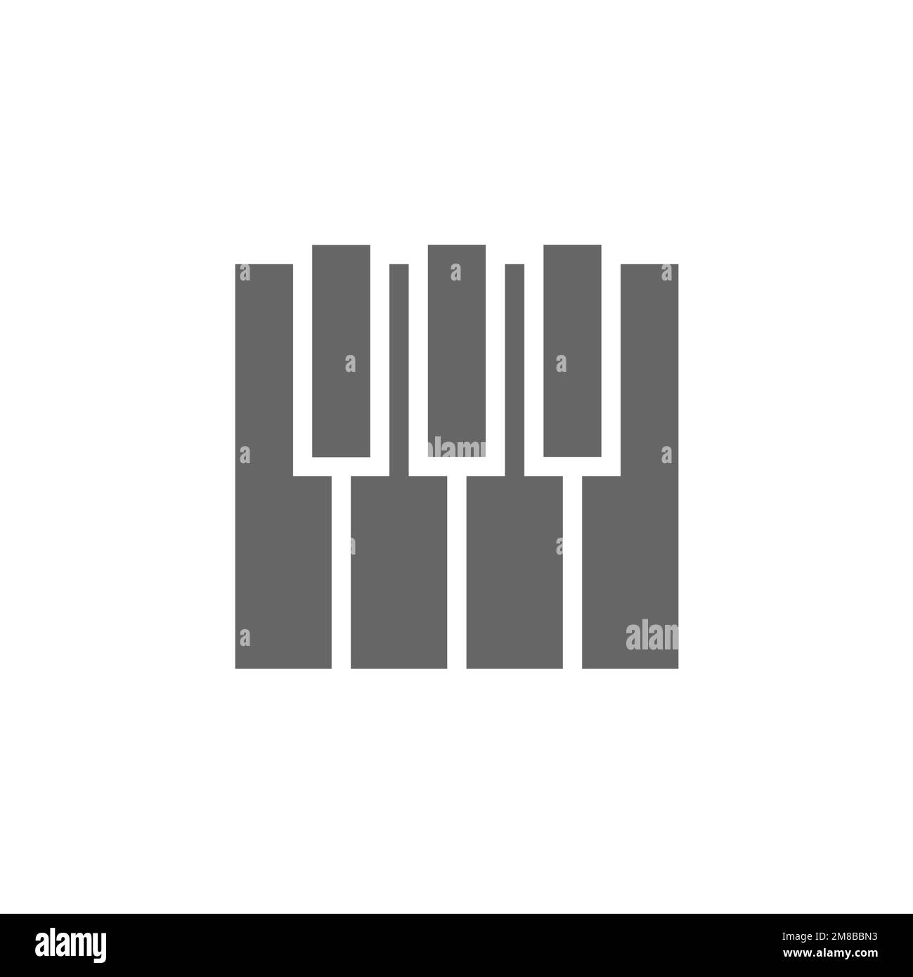 Piano keyboard icon, graphic resource template, vector illustration ...