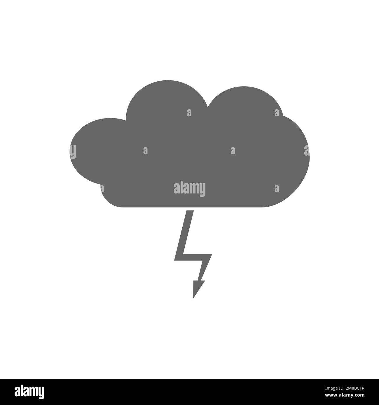 Lightning weather icon, graphics resource template, vector illustration ...