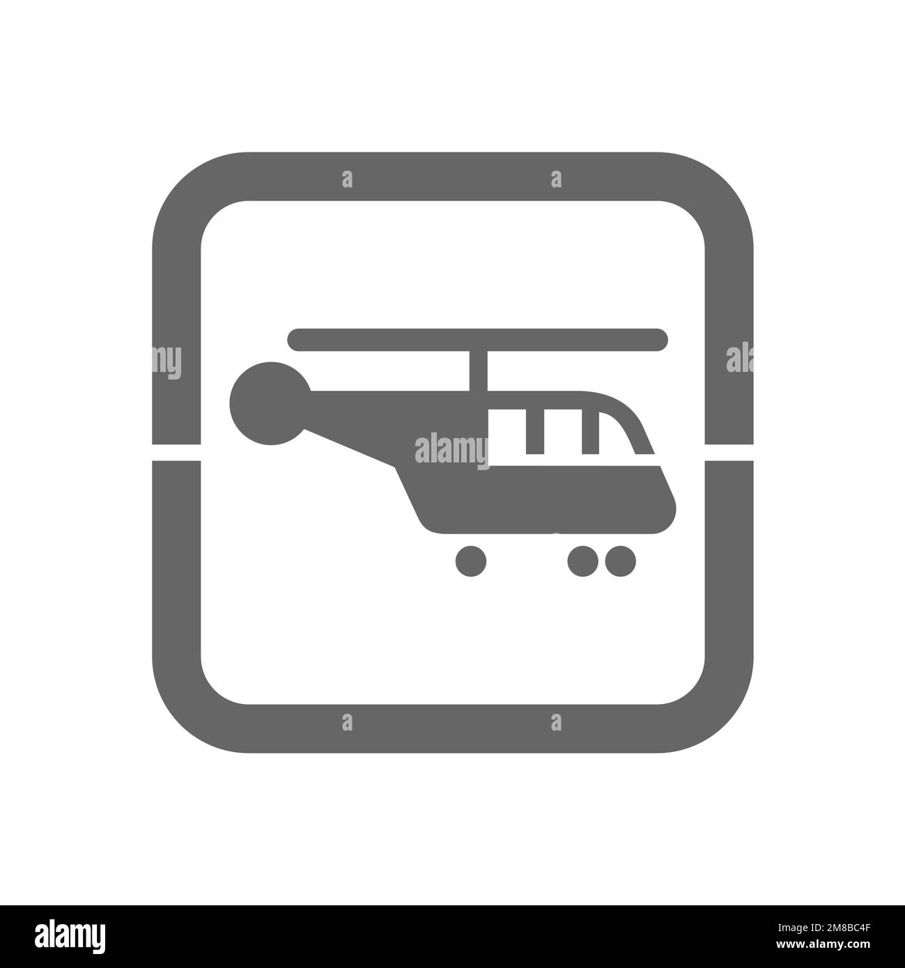 Helicopter icon, graphic resource template, vector illustration Stock ...