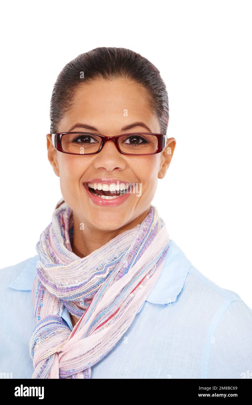 Vision Happy Or Portrait Black Woman With Glasses For Optometry Eyesight Support Ocular Eye